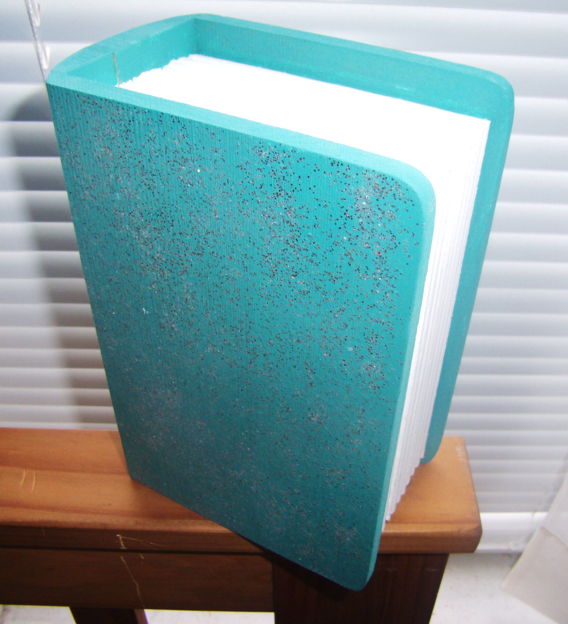 Glittered Book Box [blue] - Instructables