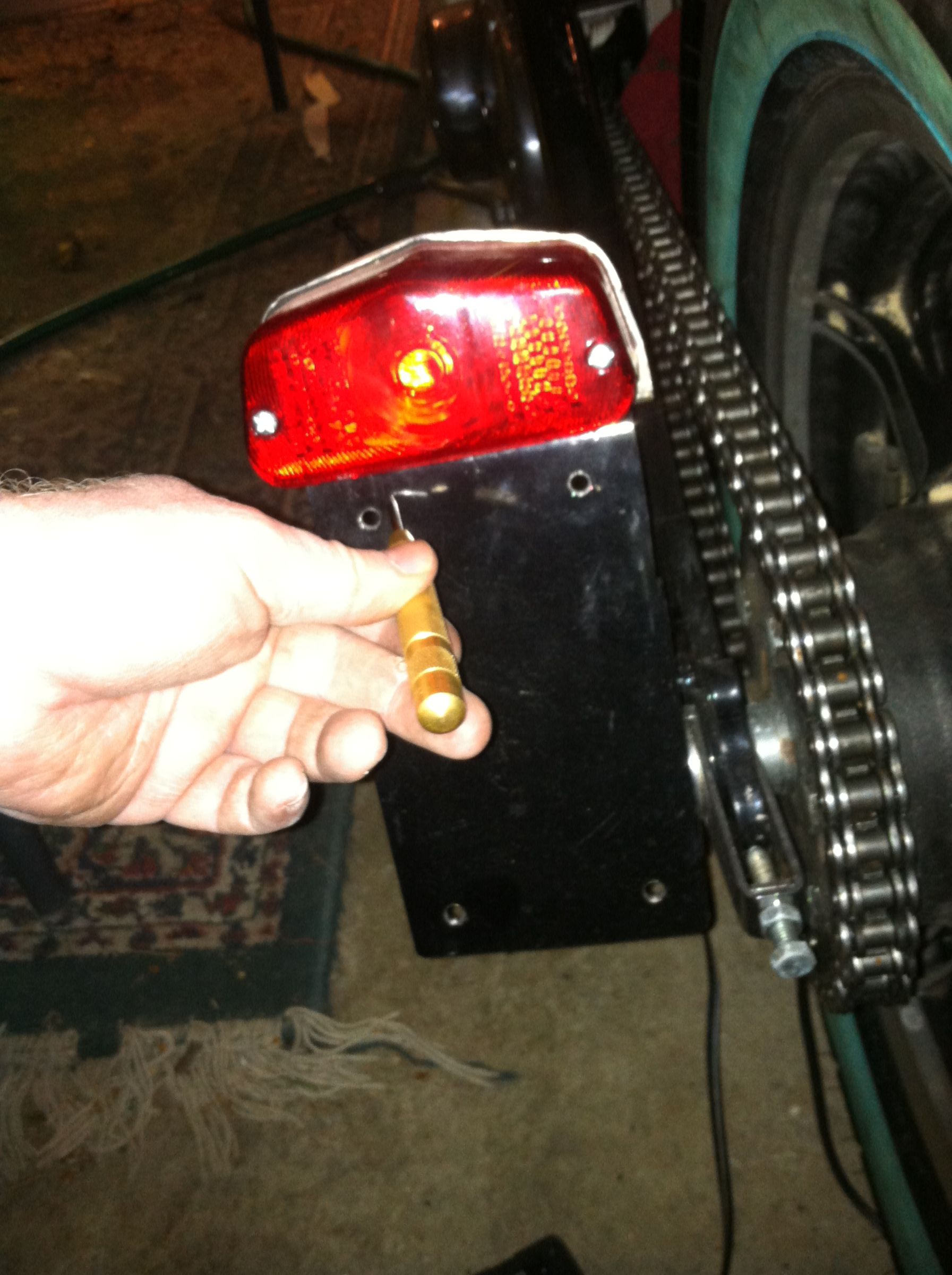 Installing Your New Vertical Motocycle License Plate on the Custom ...