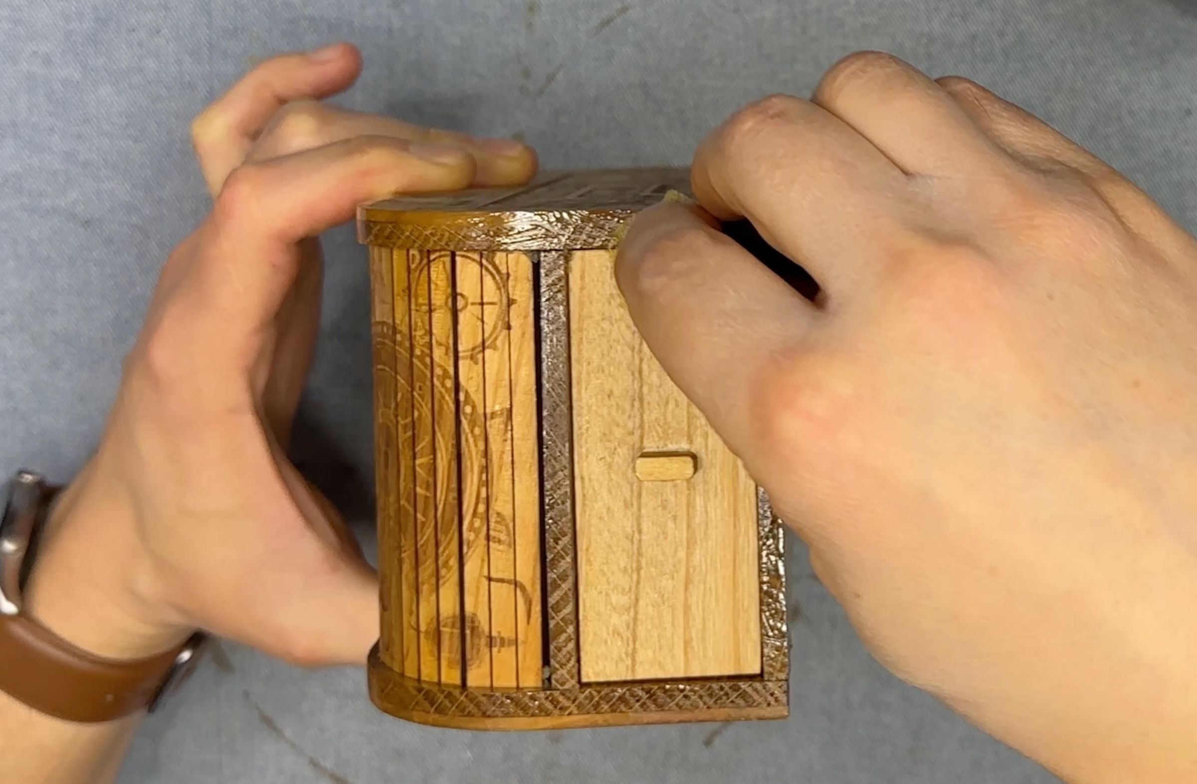 Unusual Wooden Pencil Box With Steampunk Engraving / Tambour : 20 Steps (with Pictures ...