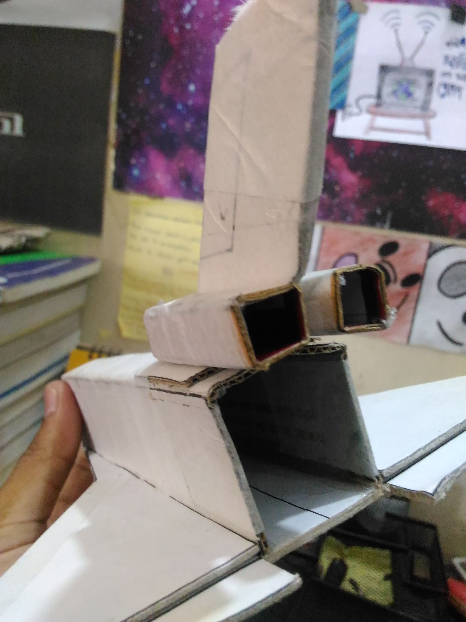 Space Shuttle Atlantis Cardboard Model (With Detachable Cardboard Stand ...