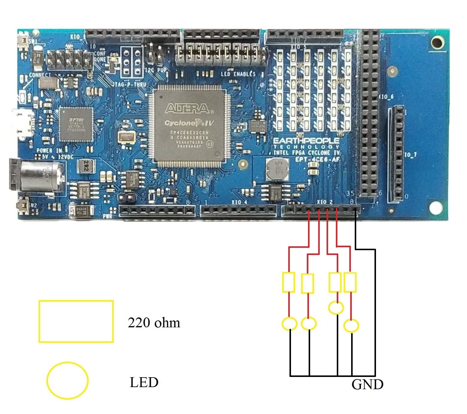 FPGA Cyclone IV DueProLogic - Push Button & LED : 5 Steps - Instructables
