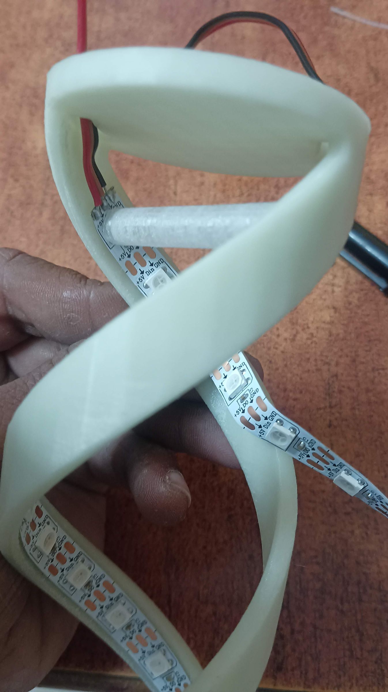 DNA Helix Lamp - Arduino Powered WS2812B LED Strip 3D Printed Fancy ...