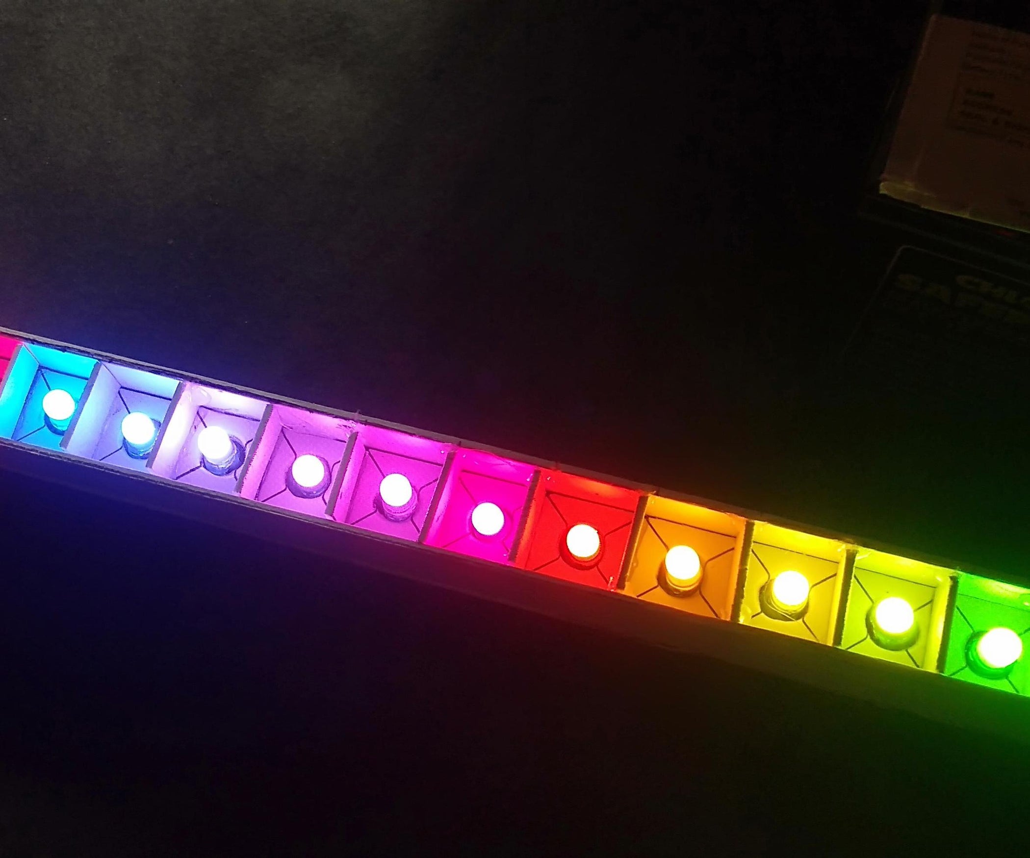 Arduino Neopixel Music Visualizer 18 Bit Vu Meter 6 Steps Instructables