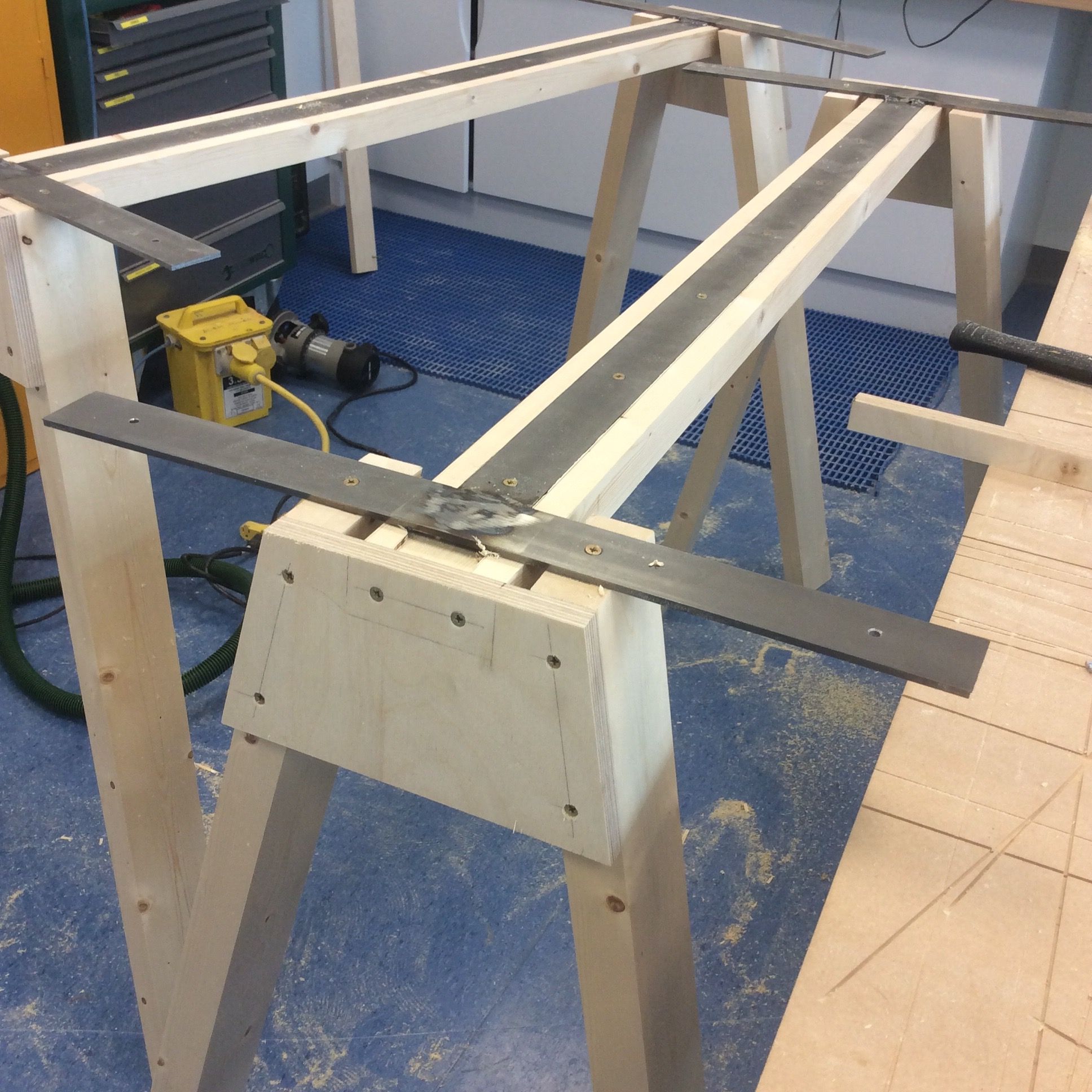 High Trestle Table - Including Prototype Table : 10 Steps (with ...