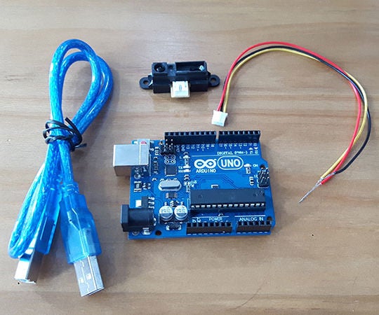 Sharp Sensor Tutorial With Arduino Uno Learn To Measure Distance 3 Steps With Pictures