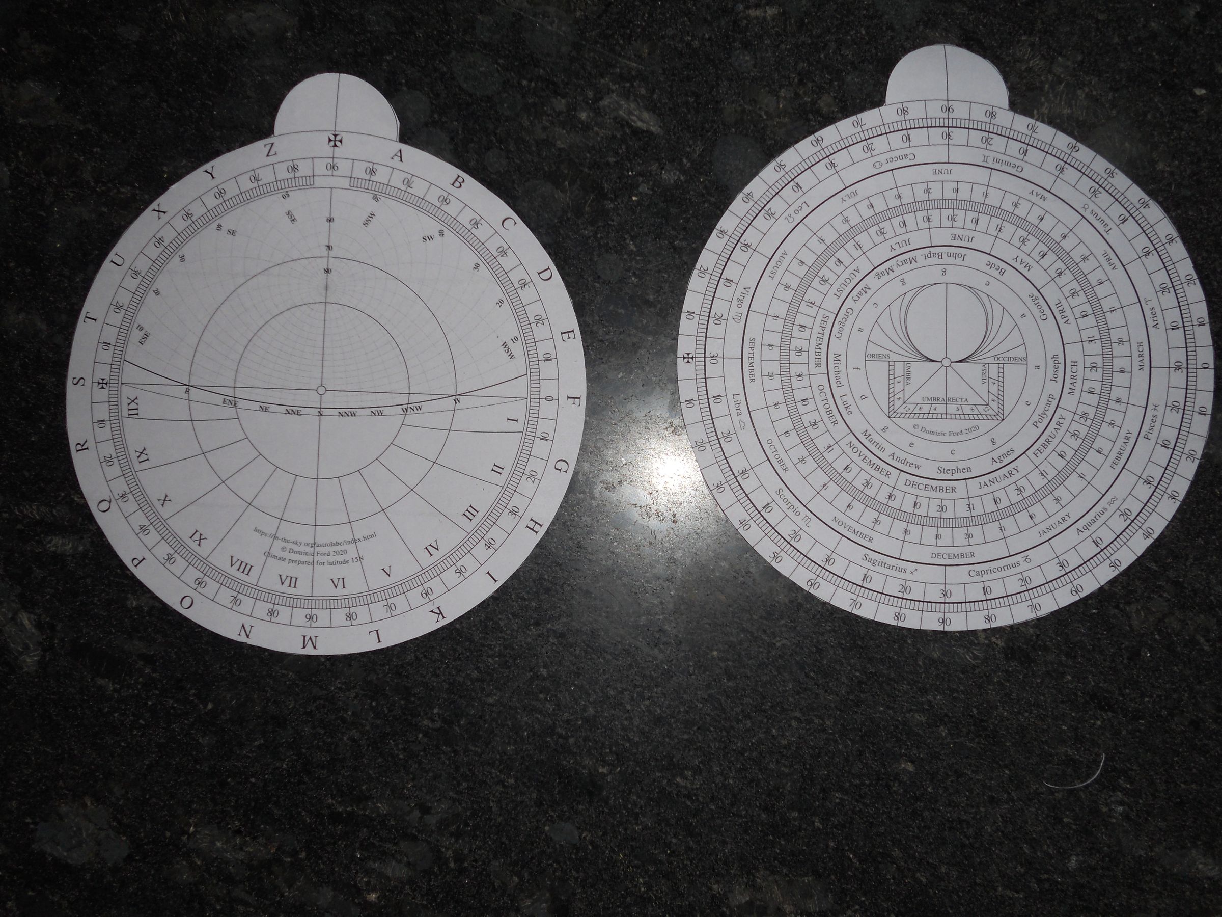 ASTROLABE - Made Using Paper (medieval Astronomical Instrument) : 4 ...