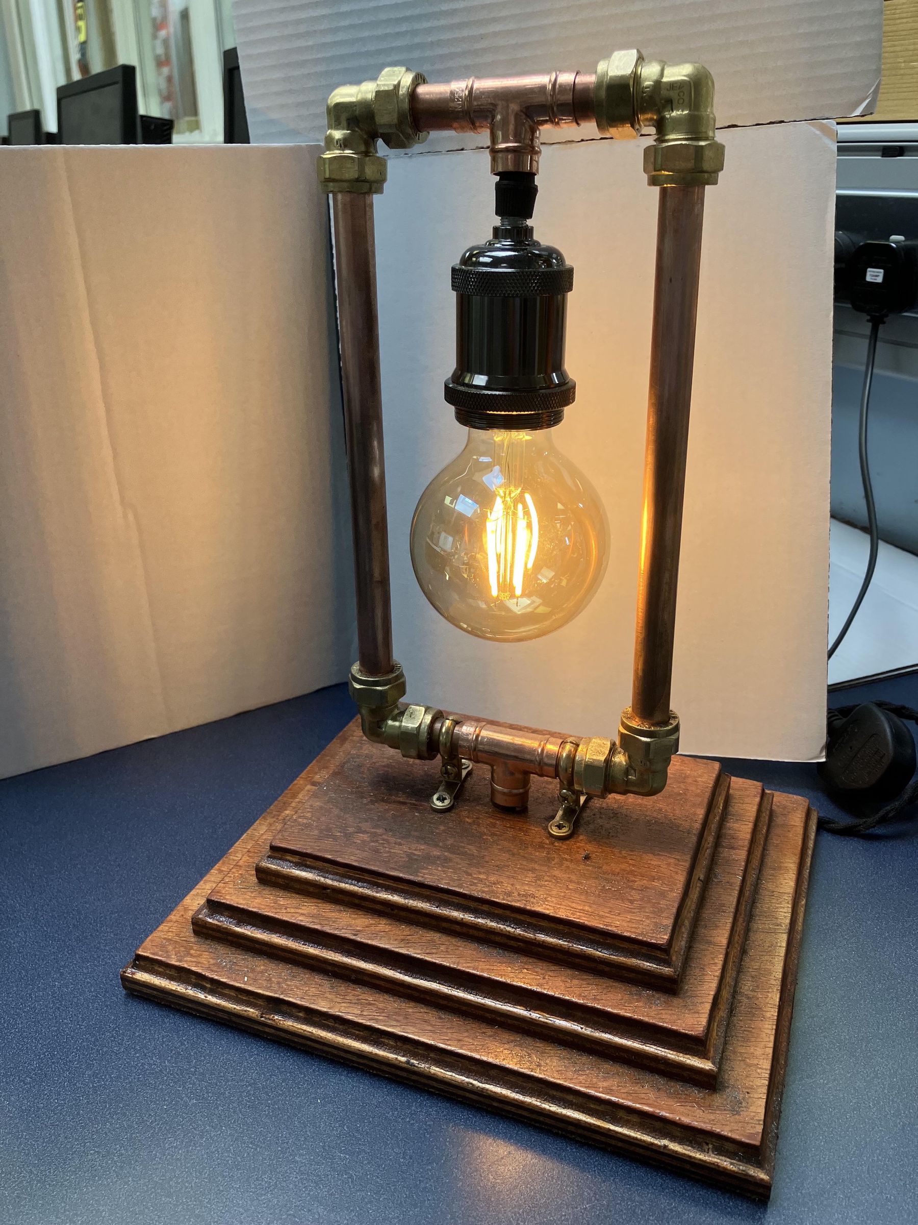 LED Copper- Plywood Lamp : 6 Steps - Instructables