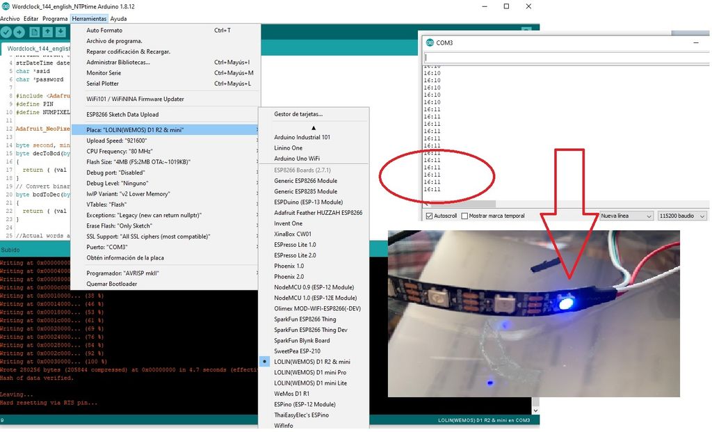 Ribba Word Clock With Wemos D1 Mini (Internet Time Server) : 8 Steps (with Pictures) - Instructables