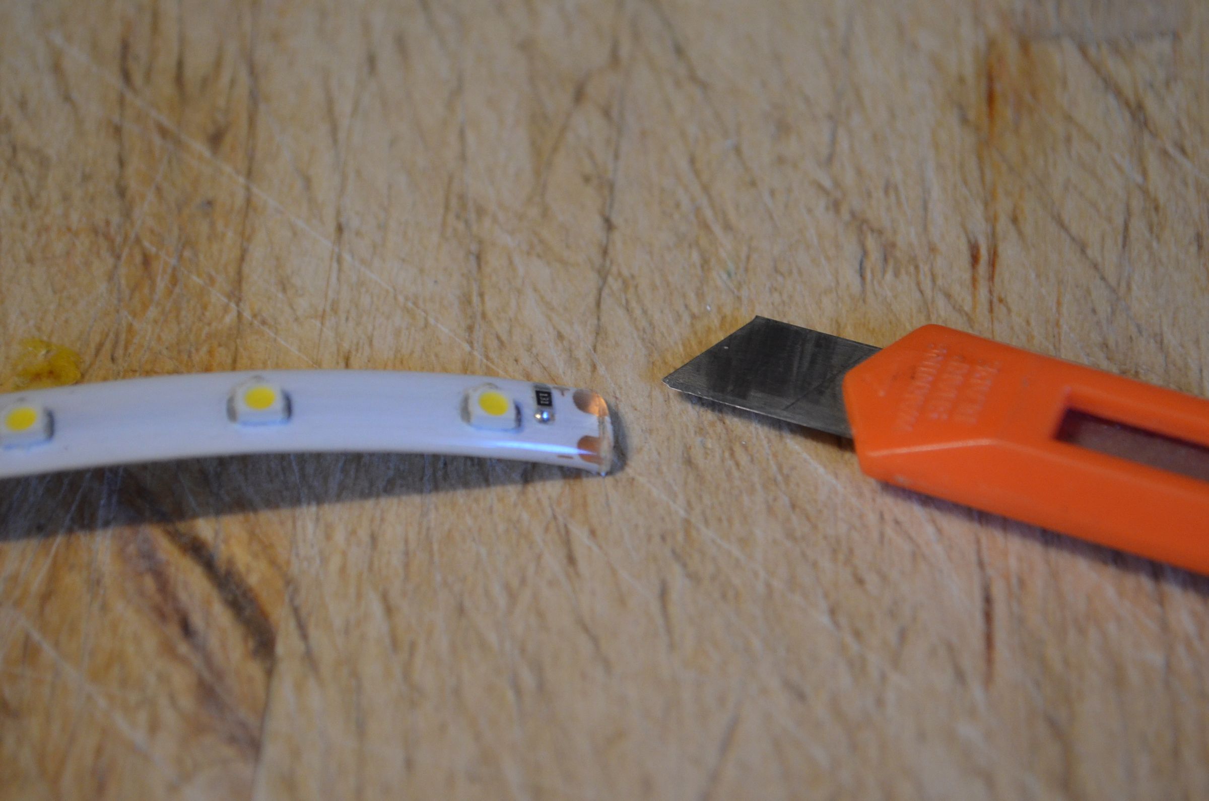 LED Tape - Under Cabinet Lighting - No Soldering! : 9 Steps (with ...