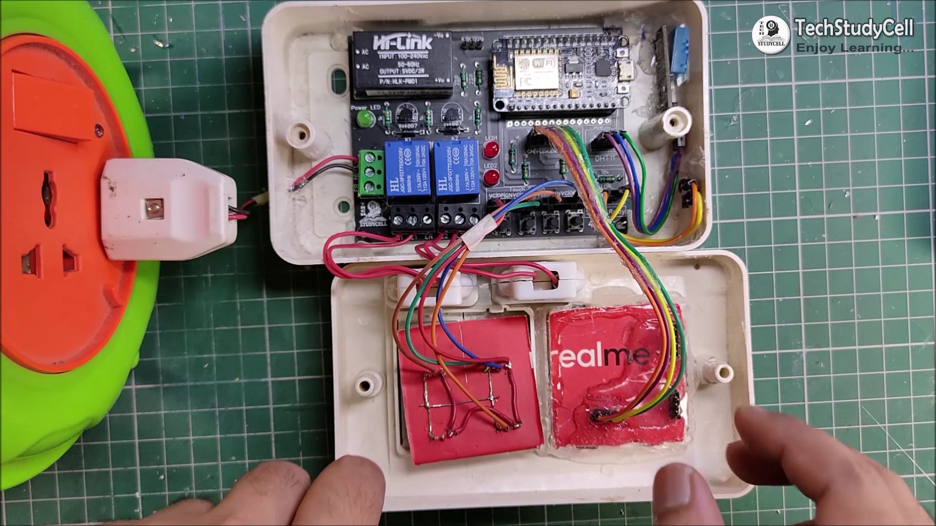 Home Automation With NodeMCU Touch Sensor LDR Temperature Control Relay ...