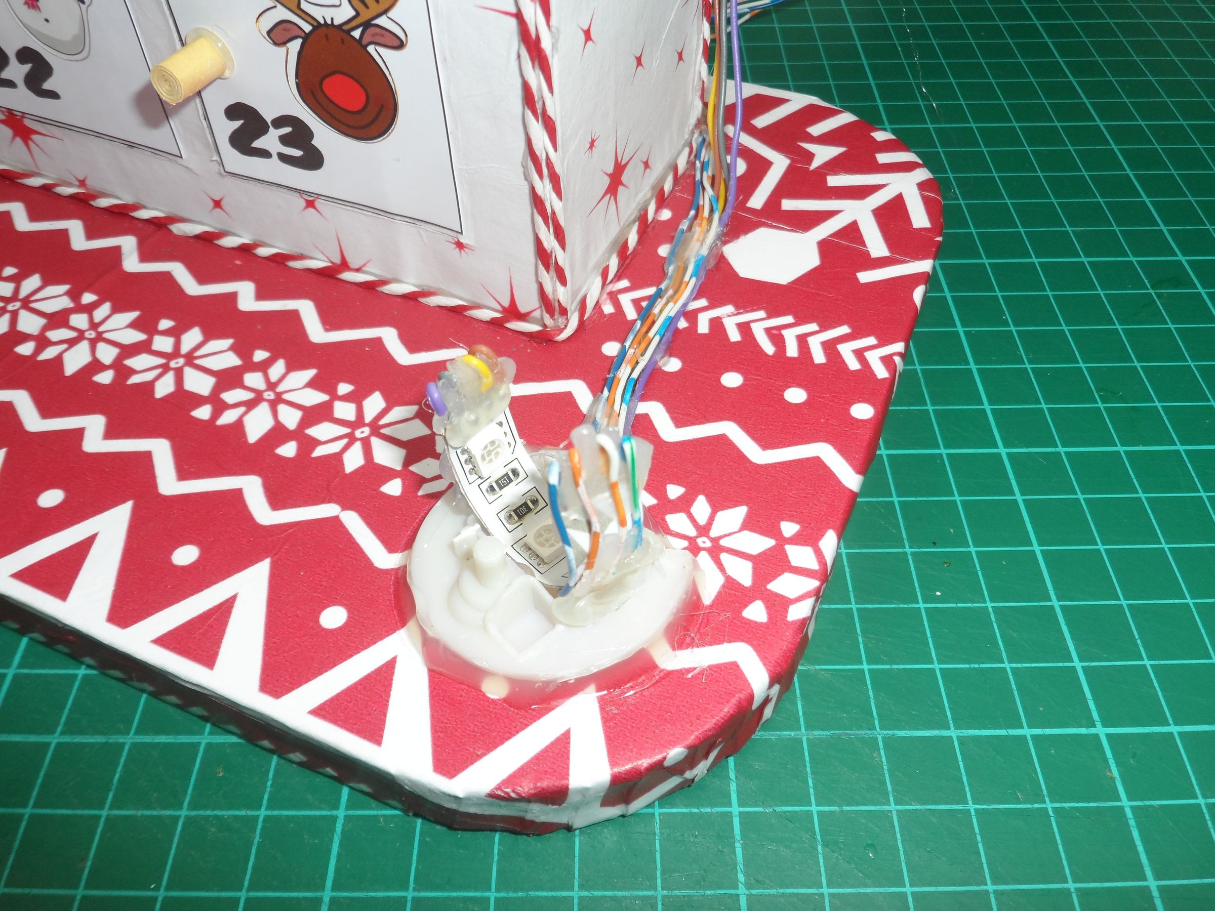 Light Up Cardboard Advent Calendar : 13 Steps (with Pictures ...