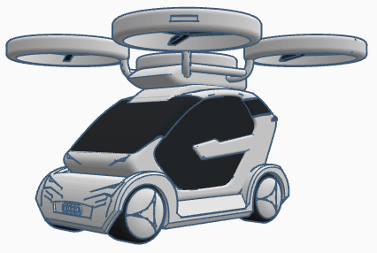 Creating a Flying Car Using 3D Designing! (TinkerCad and Fusion 360 ...