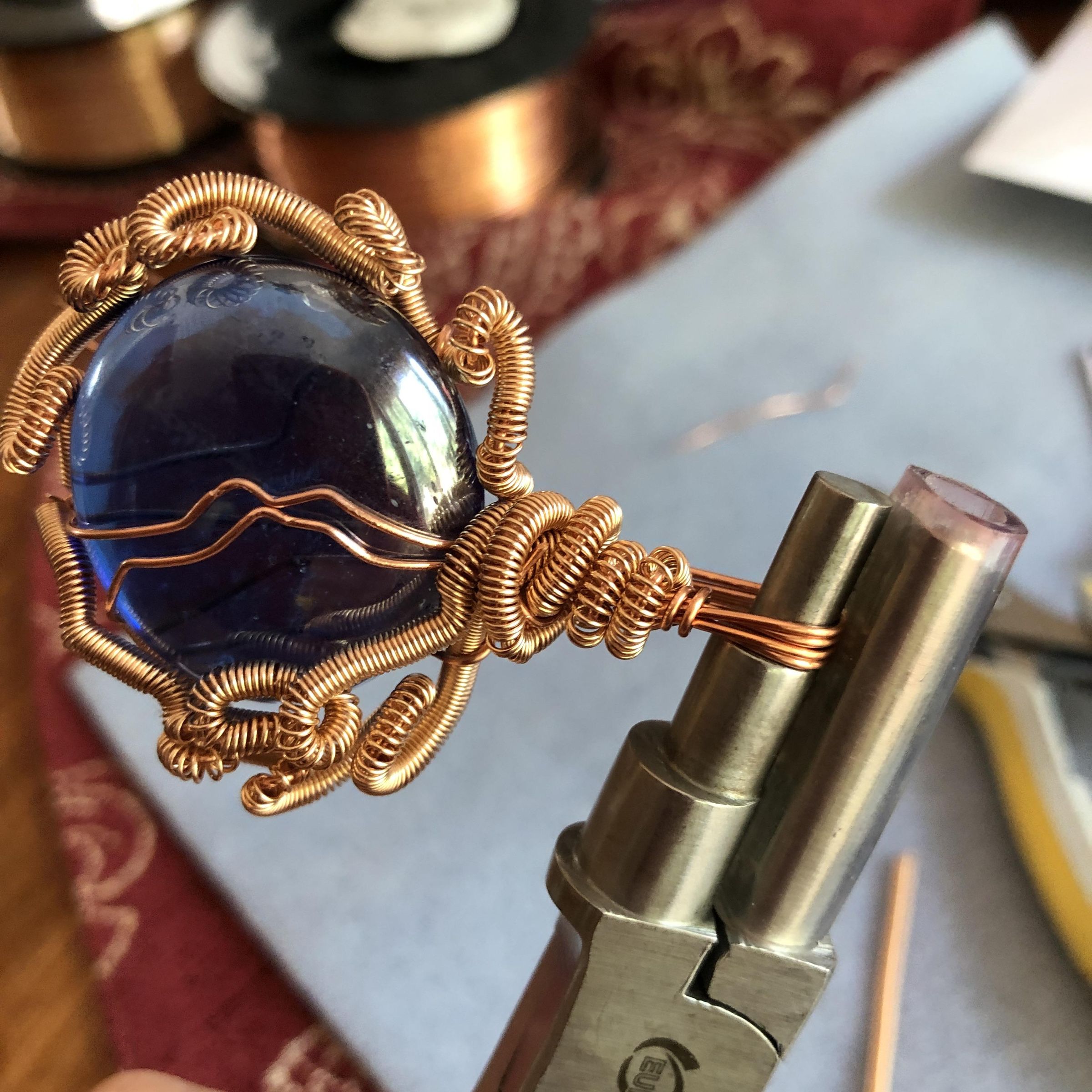 Amazing Wire Wrapped Glass Pendant...for Pennies! : 20 Steps (with ...