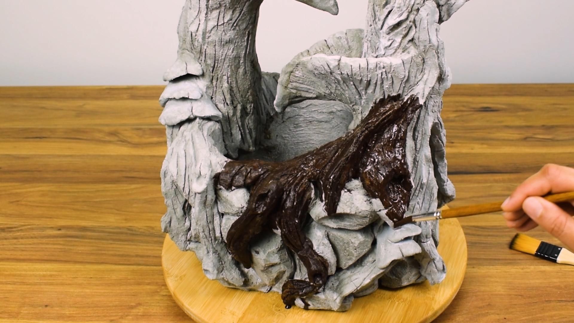 Concrete Tree Fountain - Faux Bois : 9 Steps (with Pictures ...