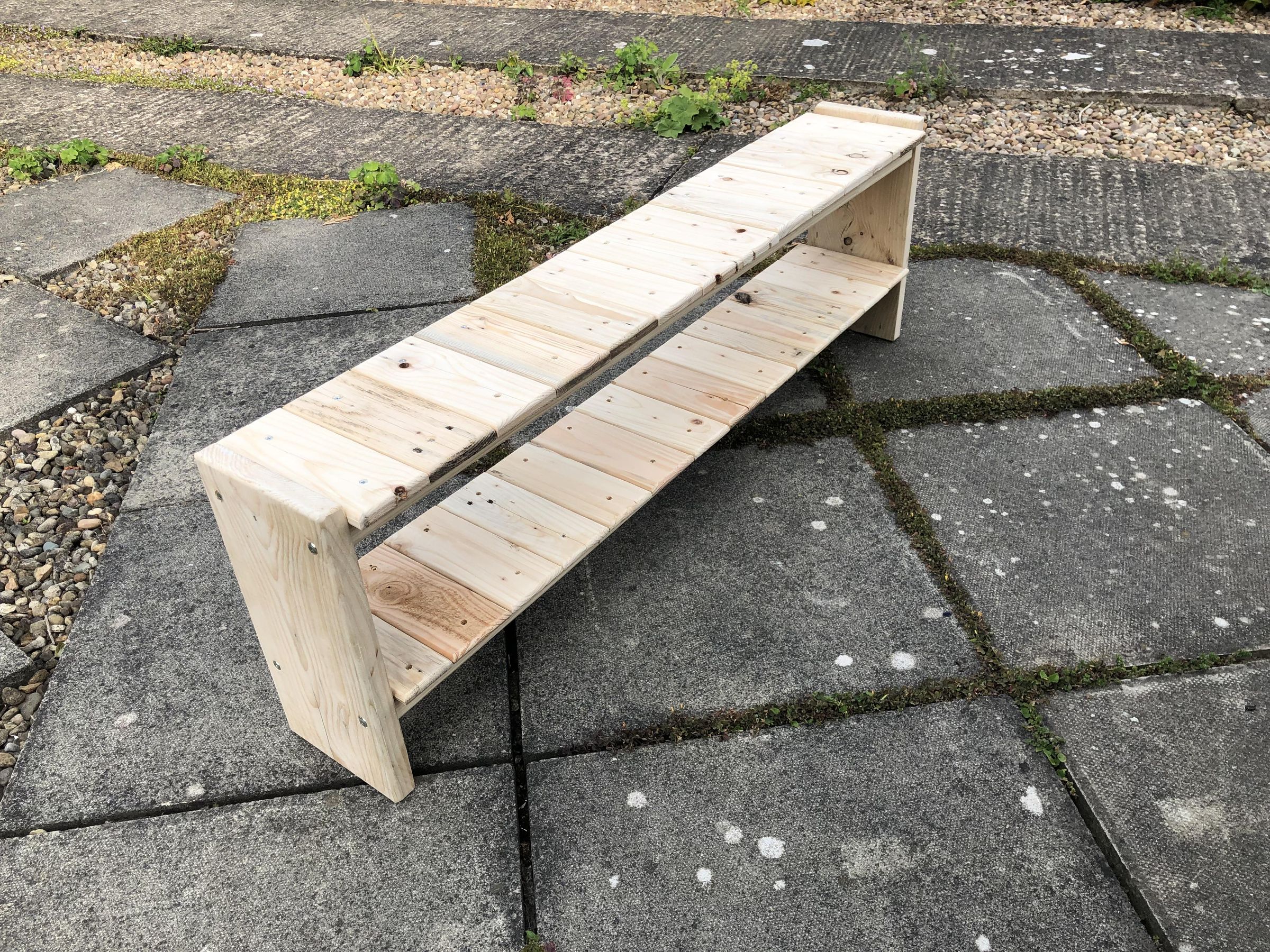Scaffolding Board and Pallet Wood Rustic Shoe Rack in a Day : 3 Steps ...