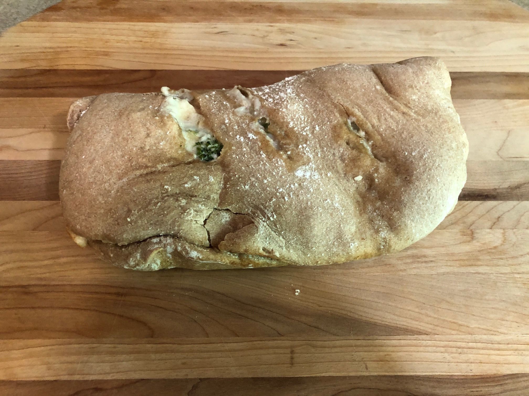 Broccoli, Spinach and Mushroom Calzone in the Bread Machine : 8 Steps ...