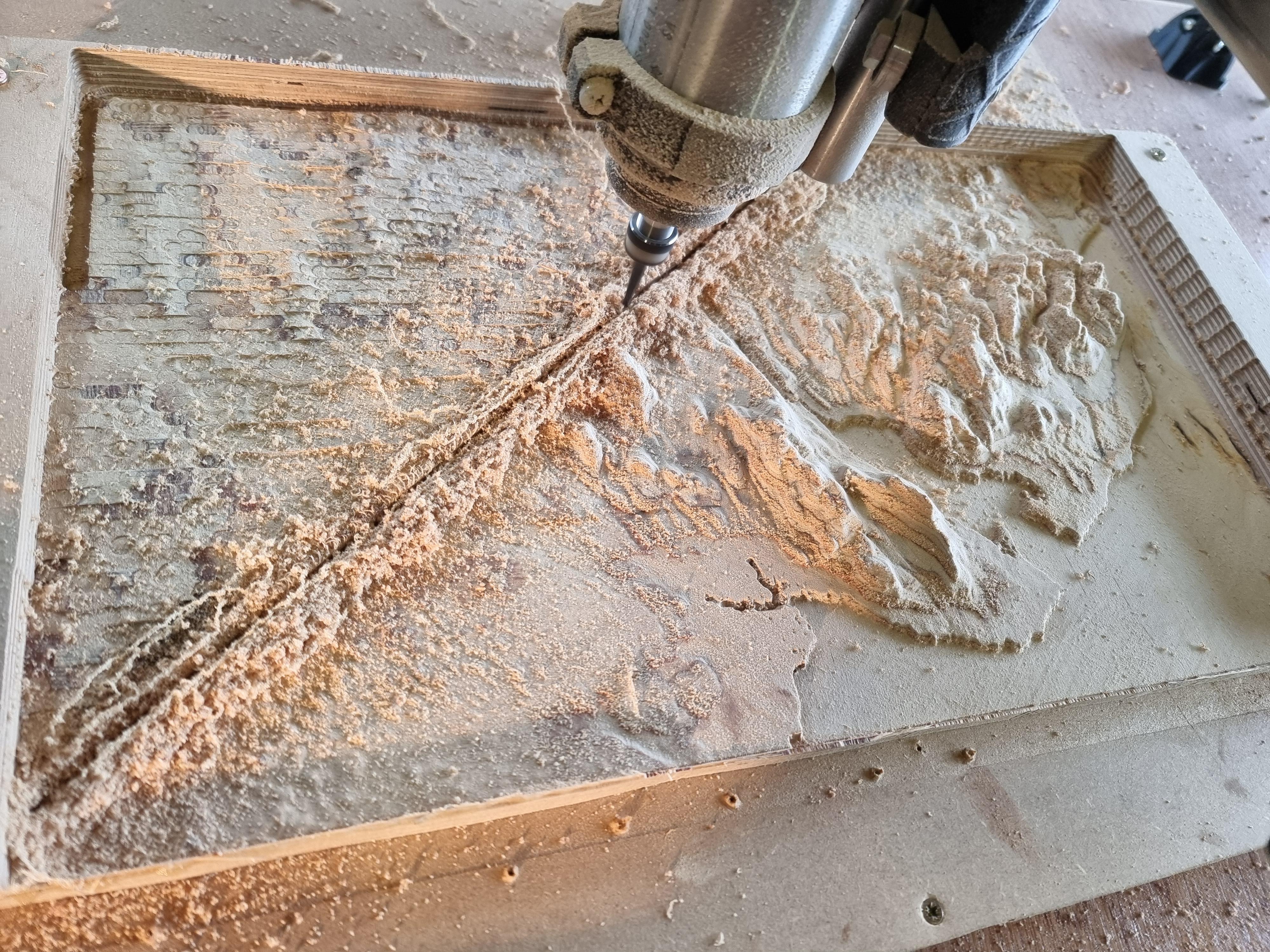 Carving 3D Terrain Topographic Relief Maps on a CNC Machine by Steve M ...