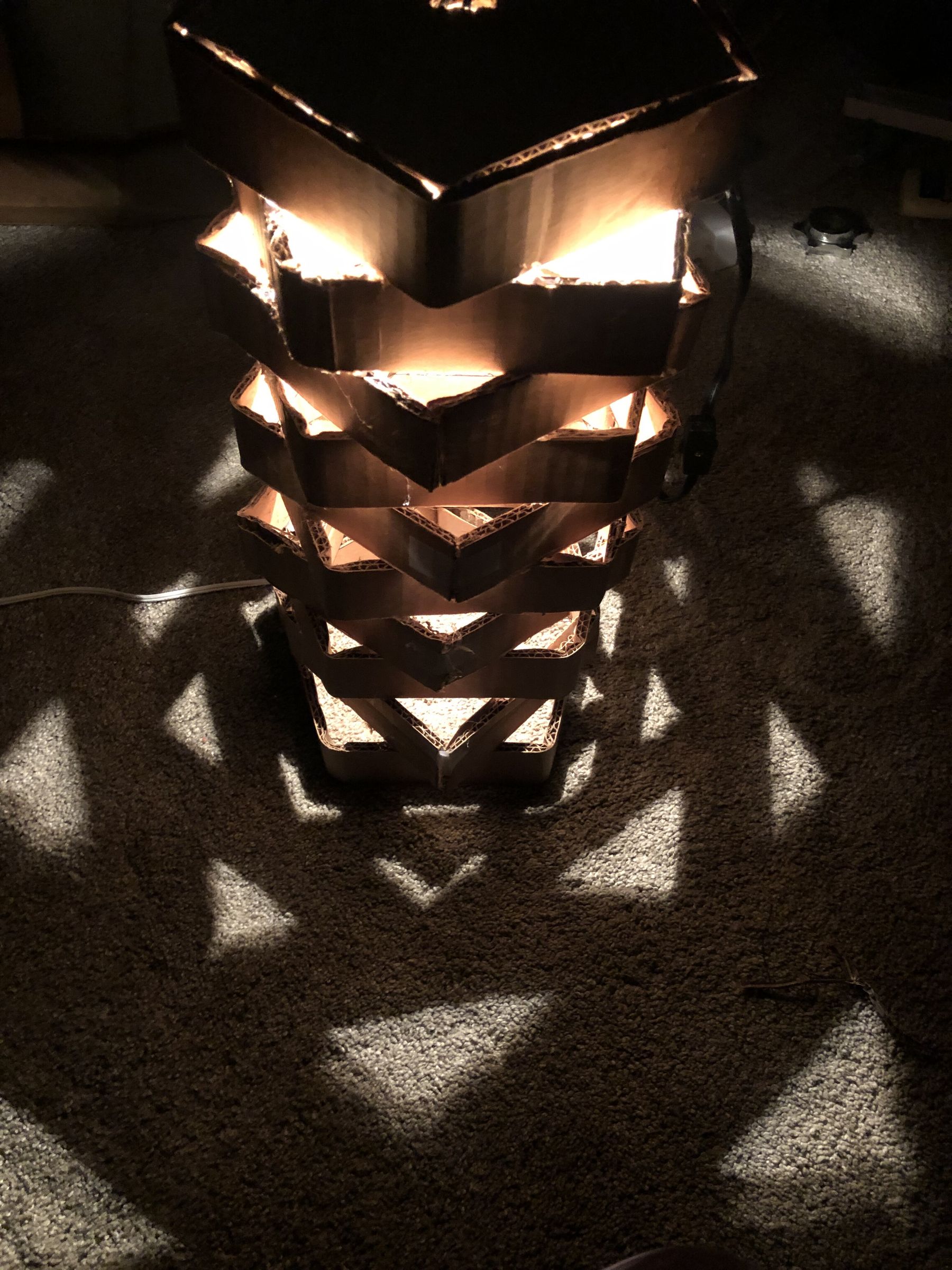 How to Make a Cardboard Desk Lamp : 11 Steps - Instructables