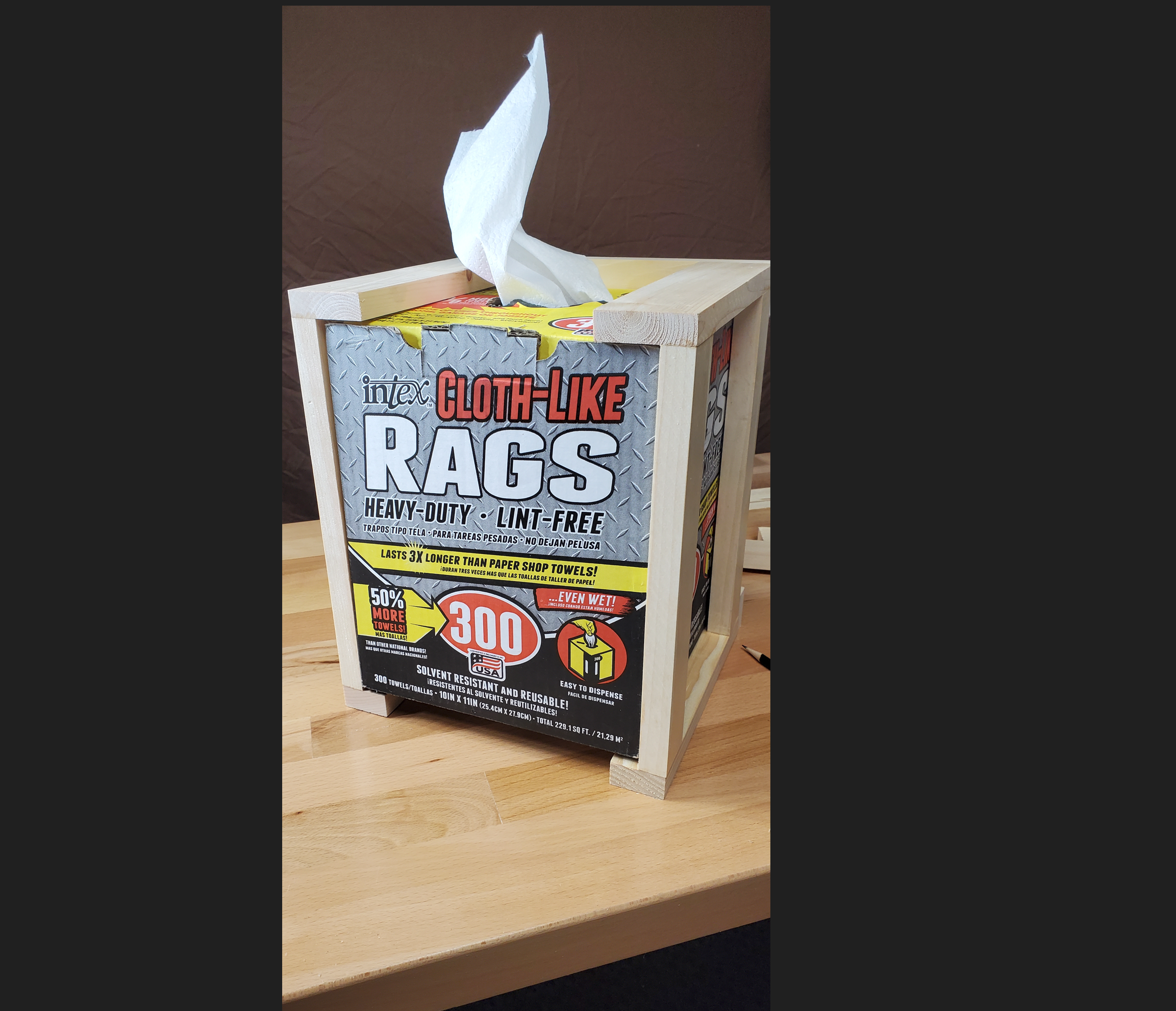 Shop Towels & Rag Storage Dispenser : 9 Steps - Instructables