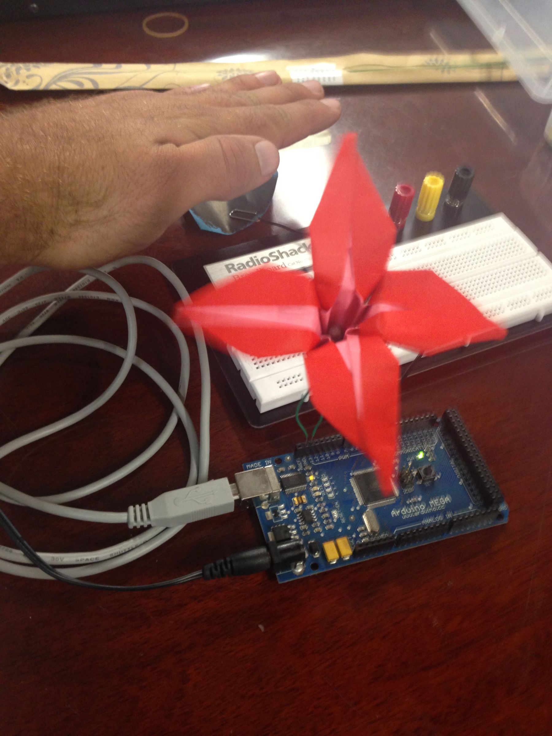 Proximity Sensing Origami Flower : 5 Steps - Instructables