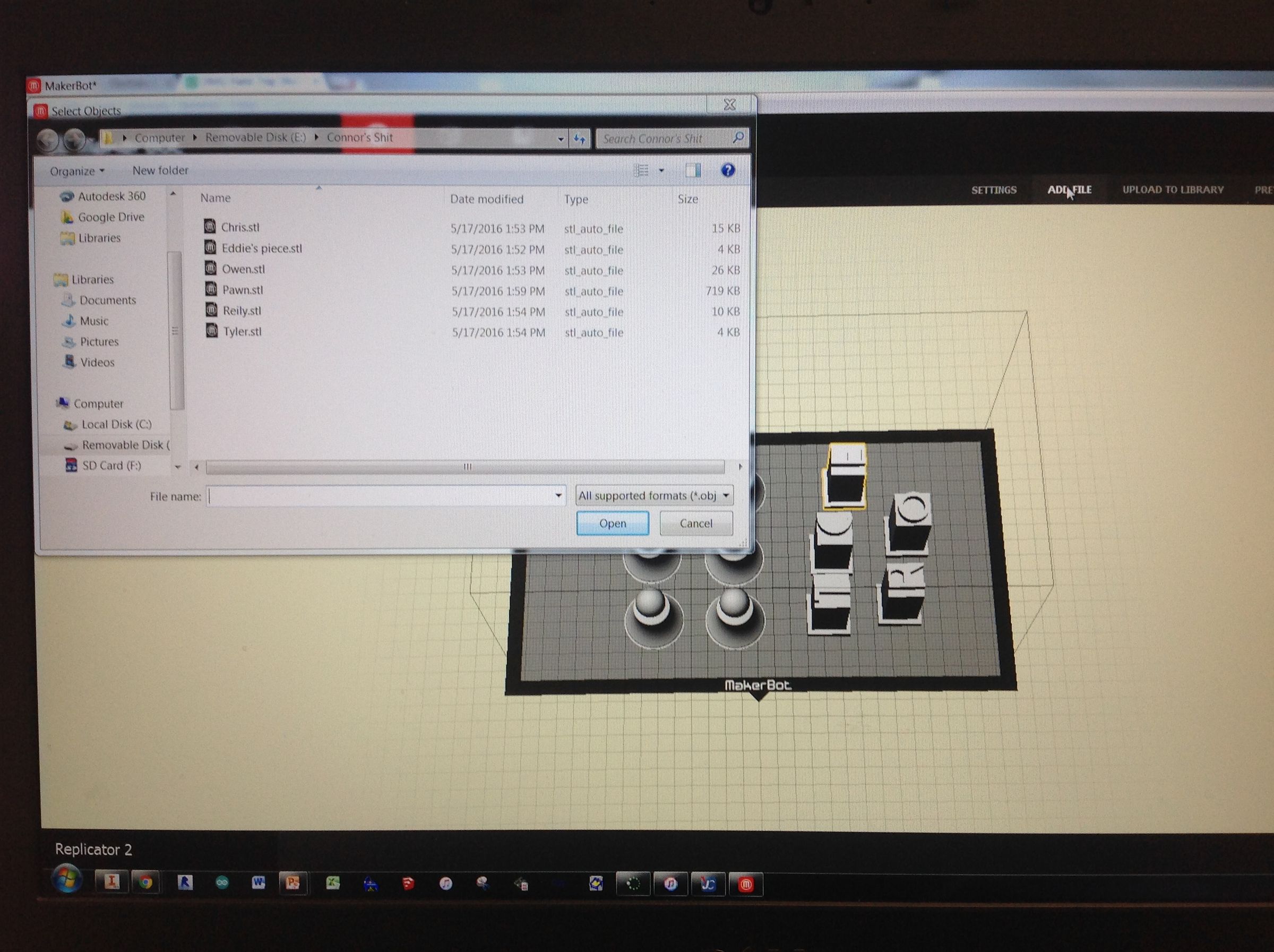 How to Design a Part and Then Set Up and Run It on a Maker-Bot ...