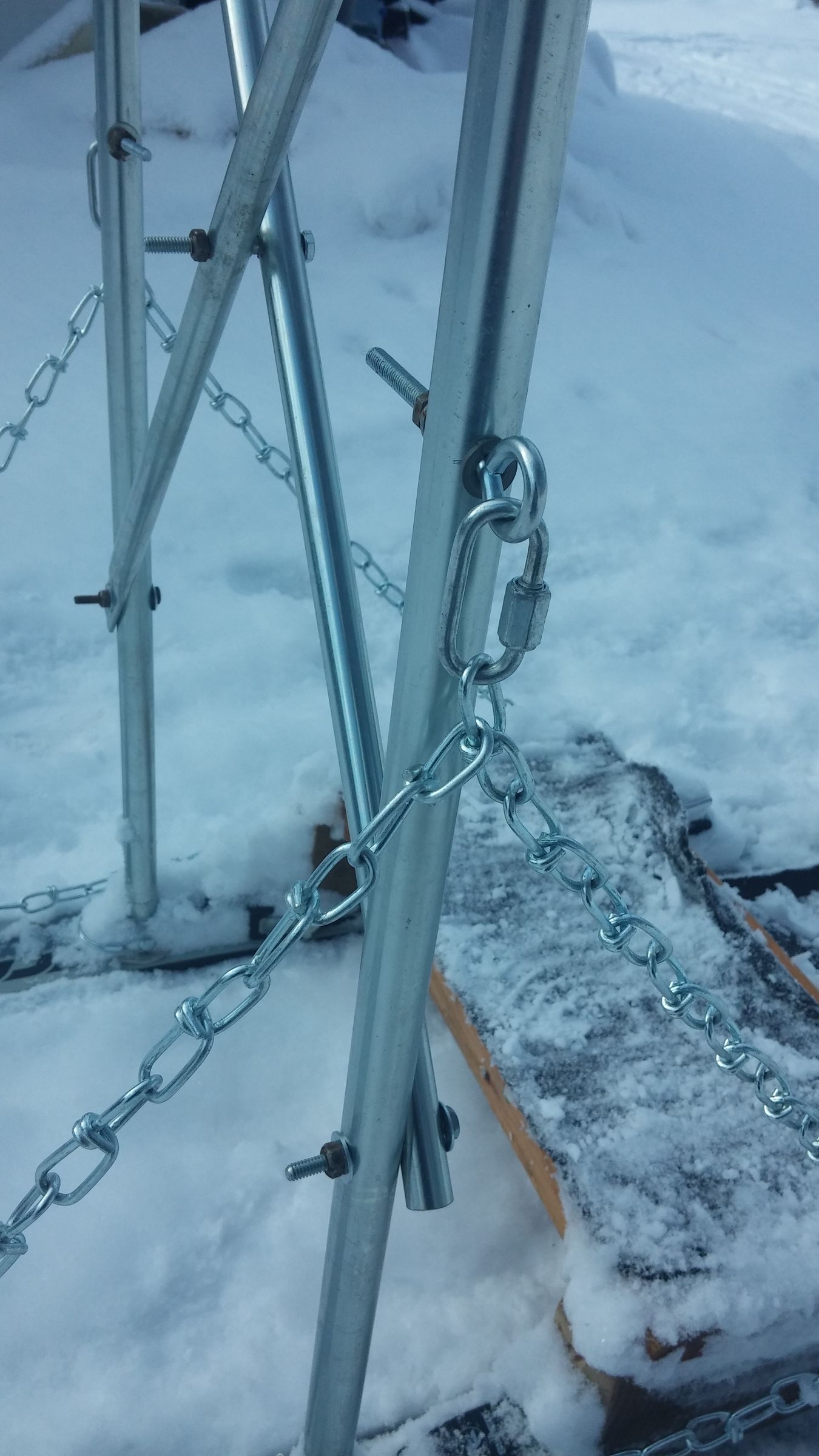 DIY - Homemade Dog Sled / Kick Sled / Snowmobile Sled : 14 Steps (with ...