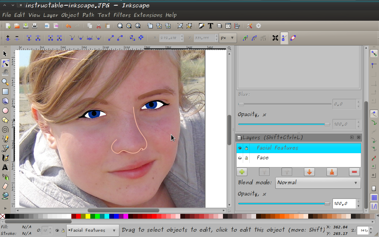 Drawing Vector Portraits on Inkscape : 13 Steps - Instructables