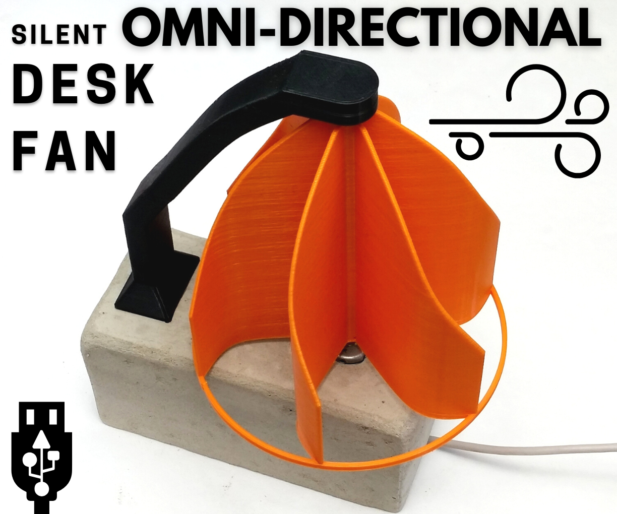 Silent Omni-Directional Desk Fan : 10 Steps (with Pictures) - Instructables