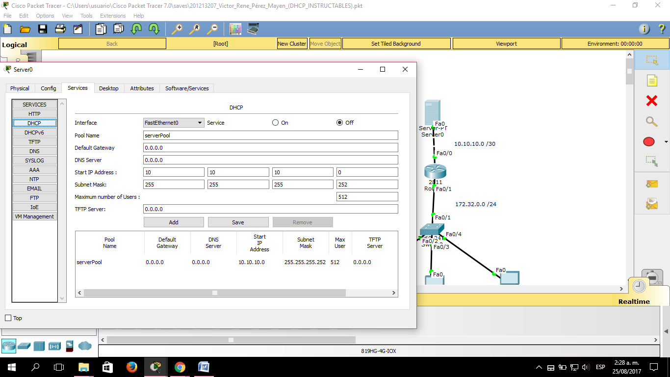 How to Configure DHCP in Cisco Packet Tracer : 14 Steps - Instructables