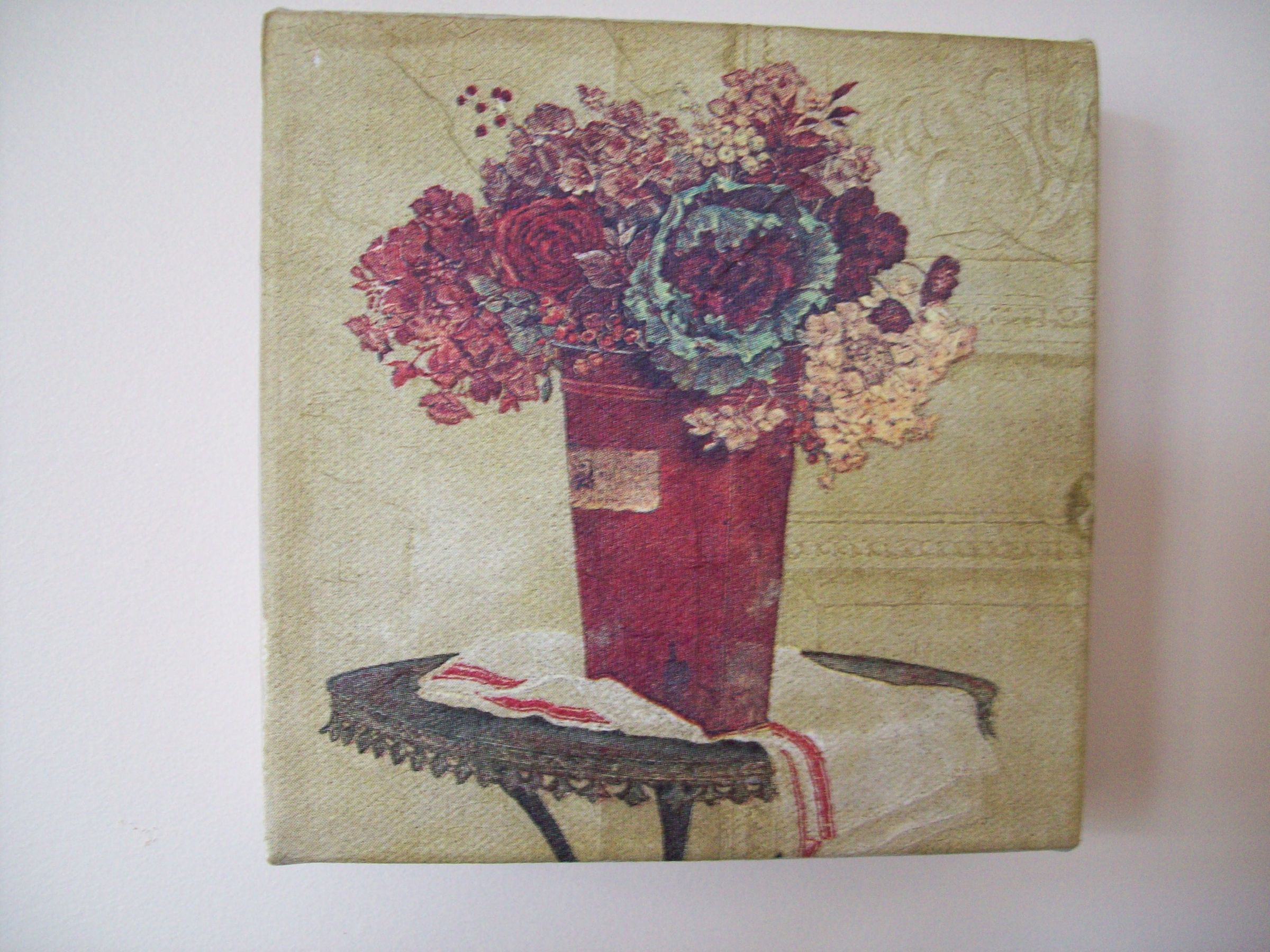 Serviette Mini Canvas Blocks : 6 Steps - Instructables