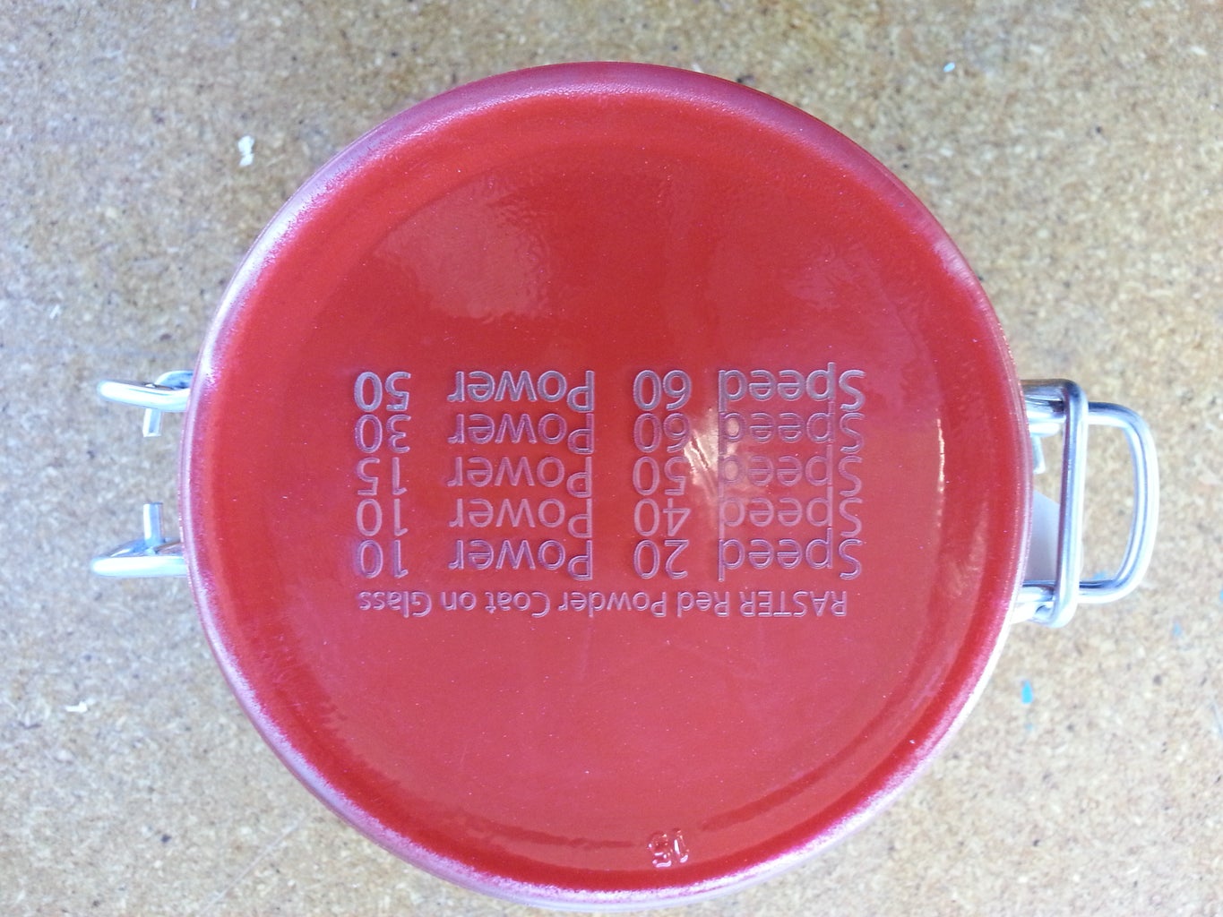 Laser Etching Into Powder Coated Glass 6 Steps Instructables