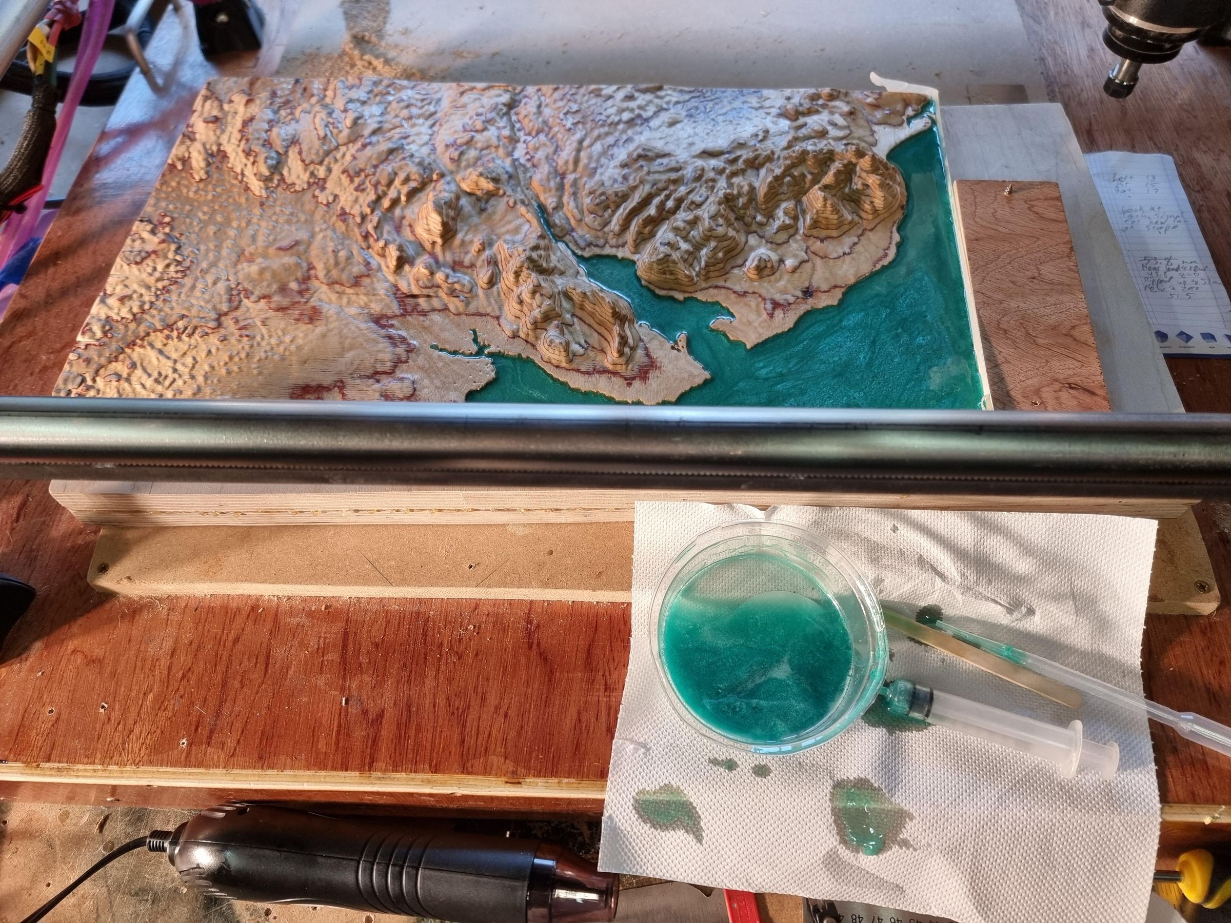 Carving 3D Terrain Topographic Relief Maps on a CNC Machine by Steve M ...