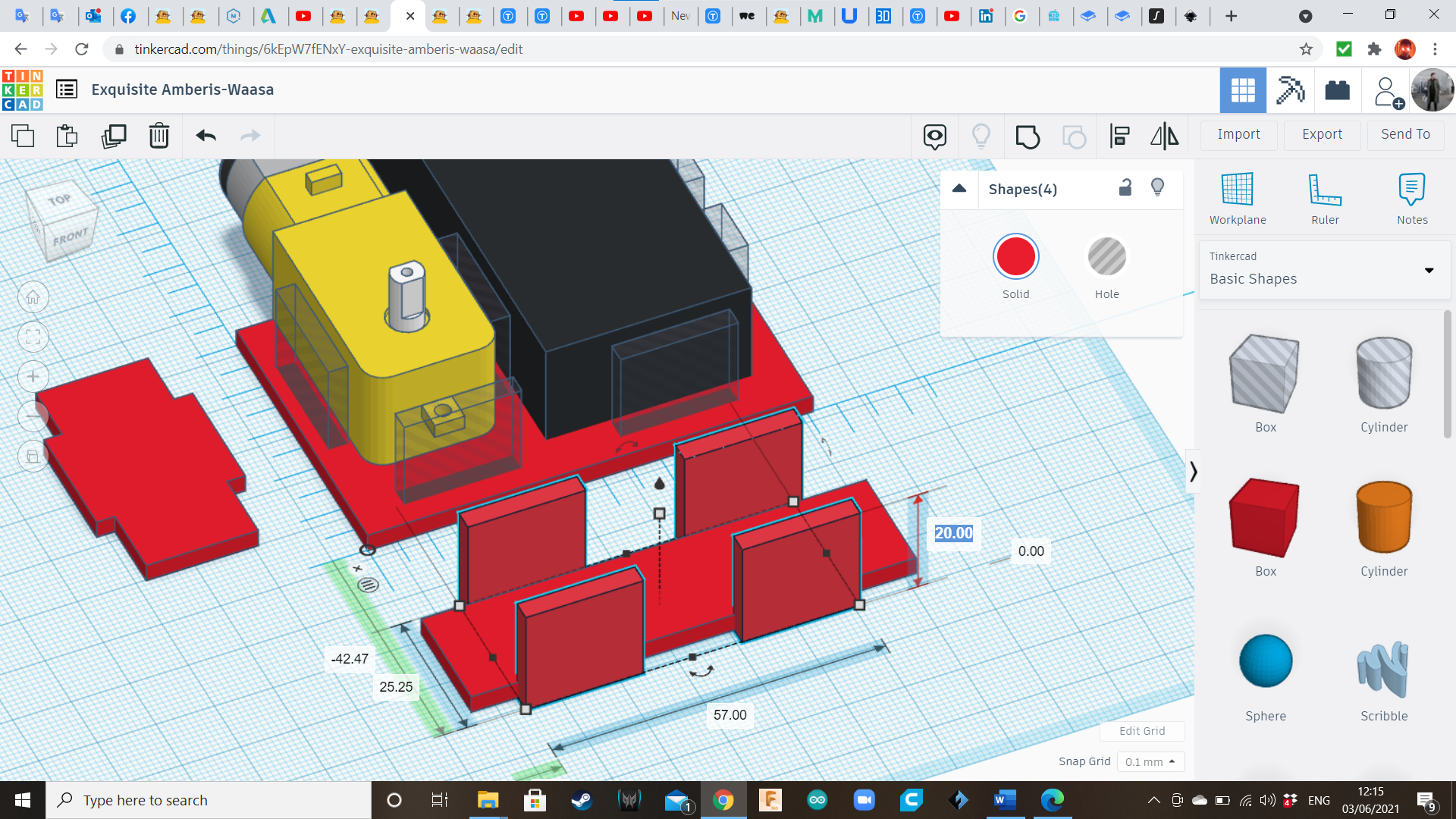 Tinkercad Robotics for School: Laser-cut Walking Machine! : 27 Steps ...