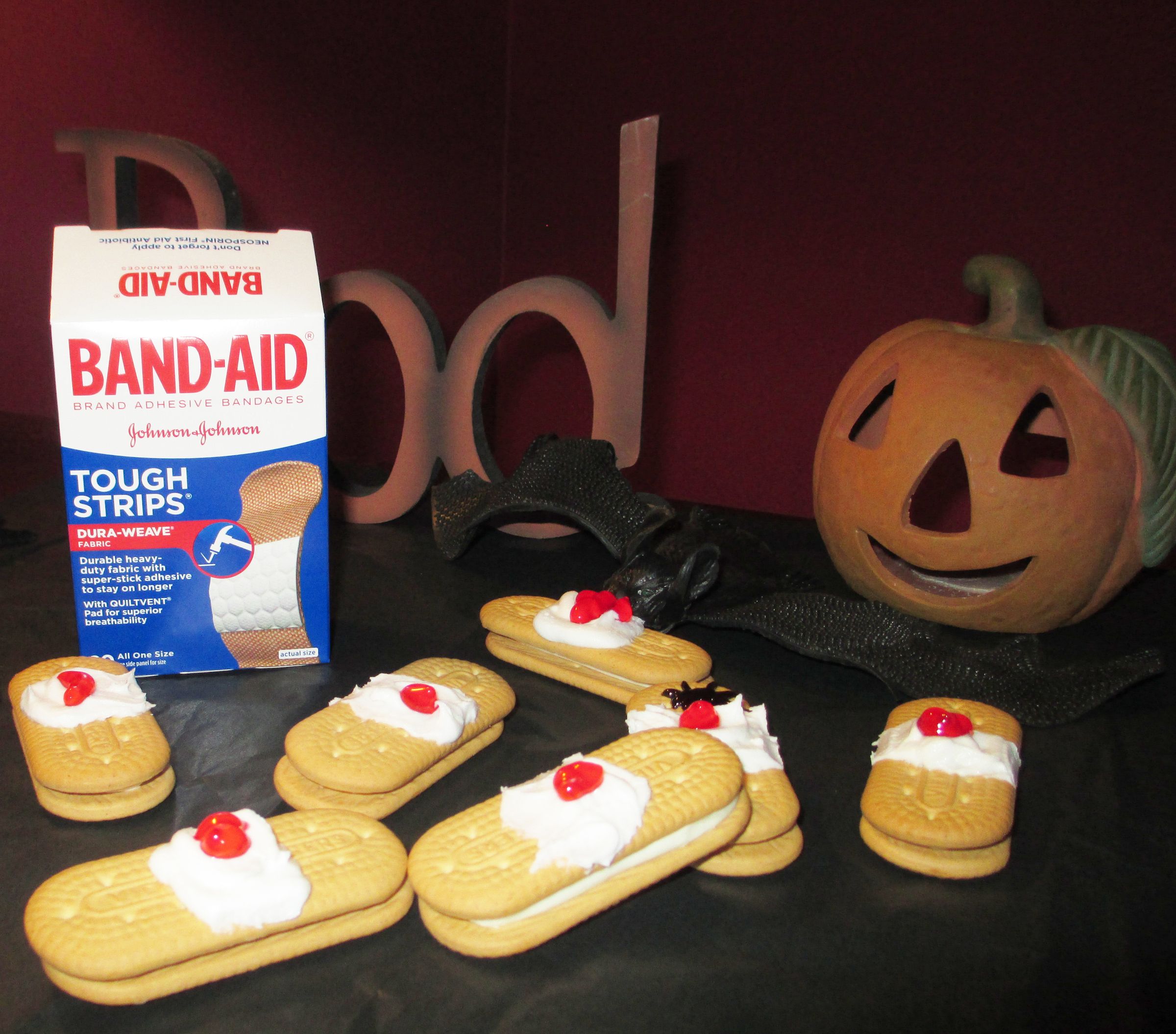 Bloody Band-Aid Cookies for Halloween : 7 Steps (with Pictures ...