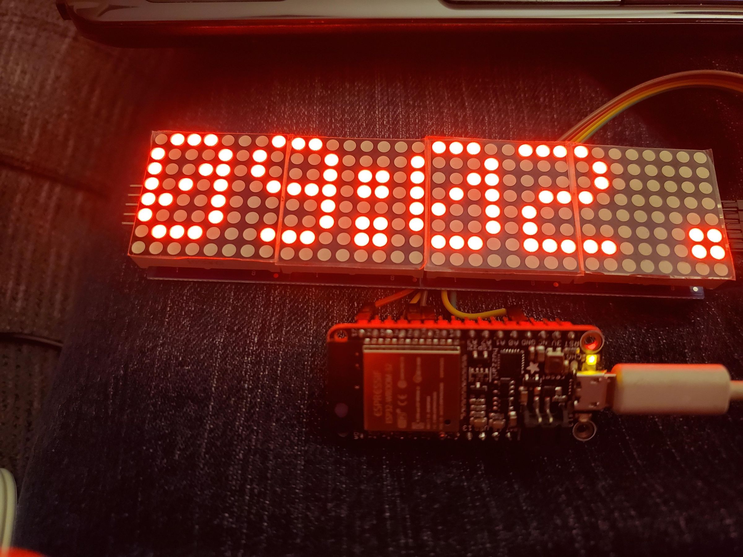 ESP32 Scrolling WordClock on LED Matrix : 5 Steps (with Pictures ...