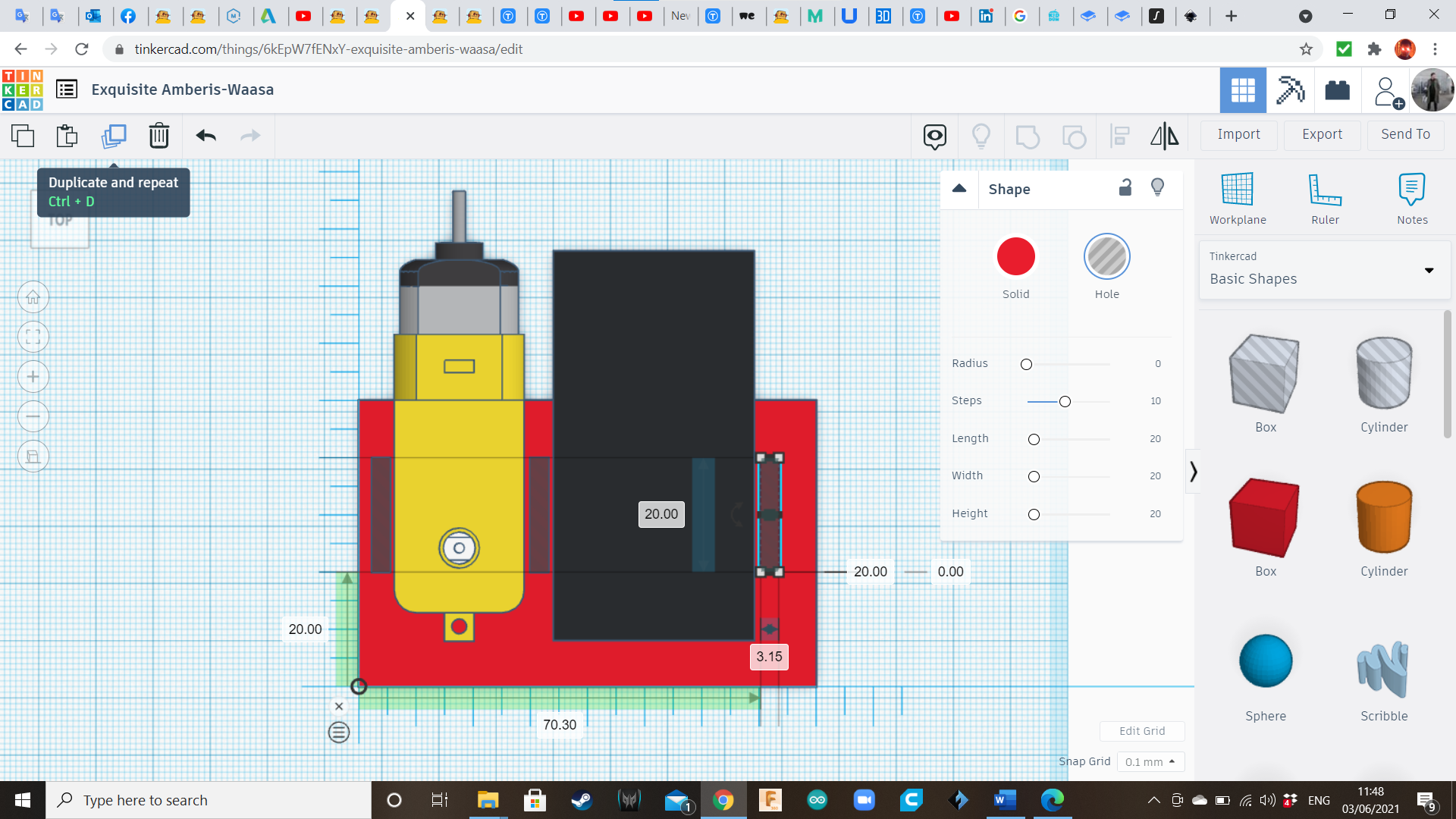 Tinkercad Robotics for School: Laser-cut Walking Machine! : 27 Steps ...
