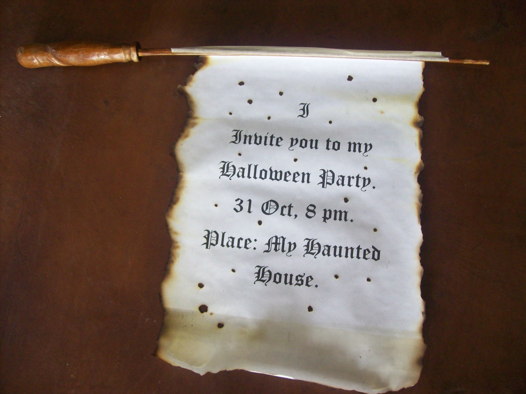 Halloween Invitation Wizard Wand. - Instructables