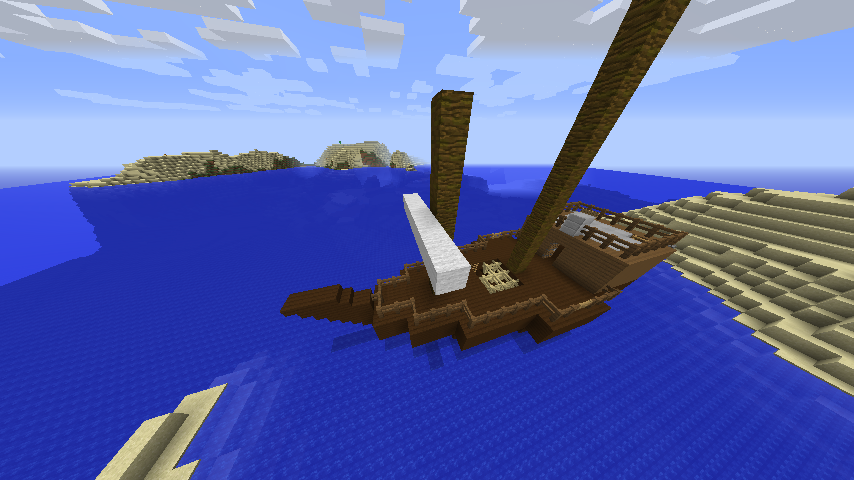 Minecraft Pirate Ship Tutorial