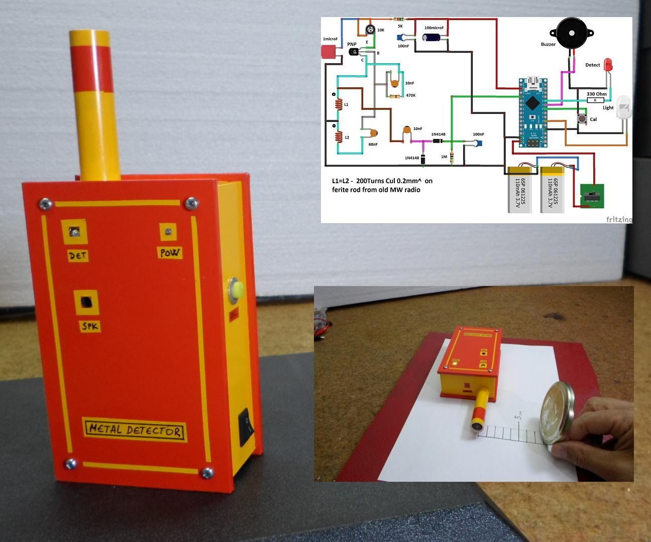 Diy Arduino Pin Pointer Metal Detector 3 Steps Instructables