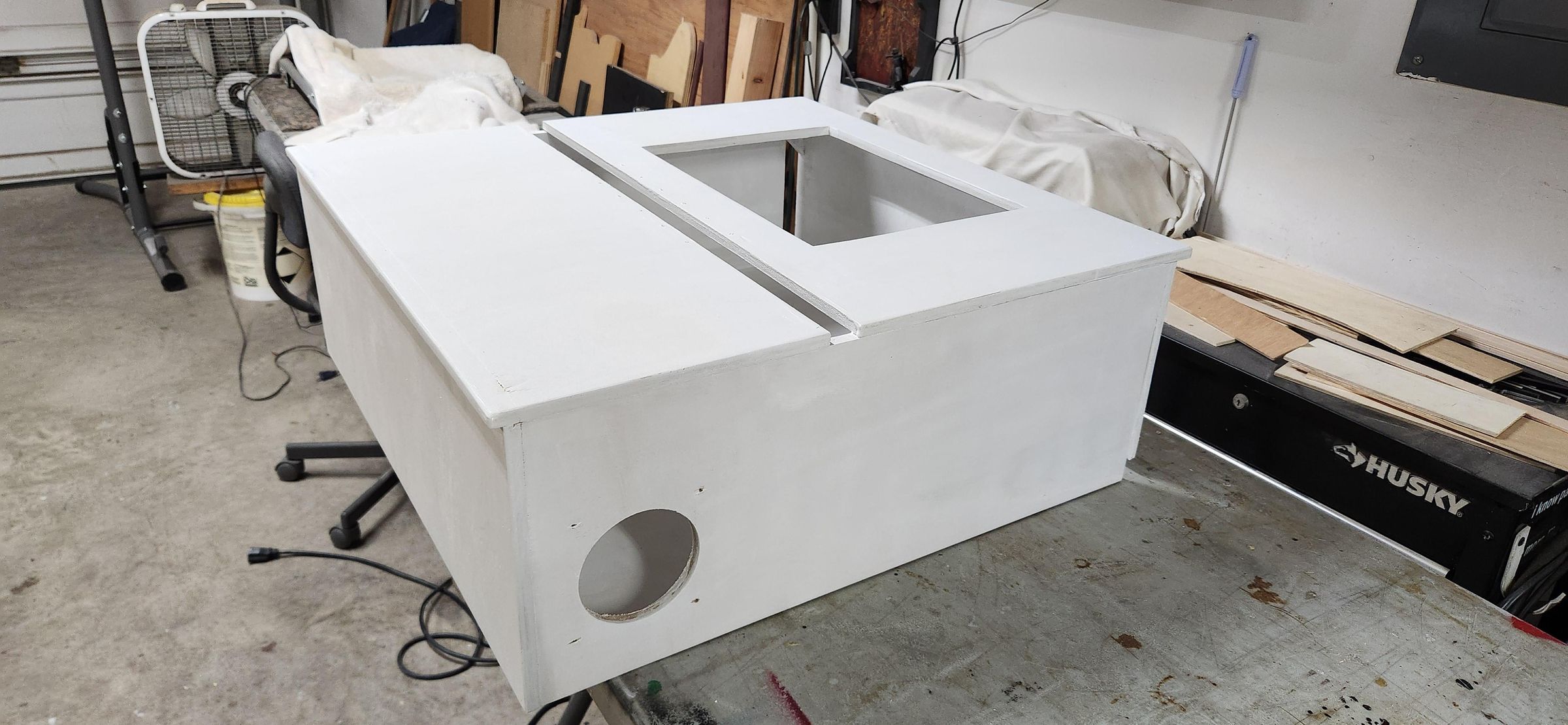 Plywood and Acrylic Laser Enclosure With Exhaust Fan and LED Lights ...