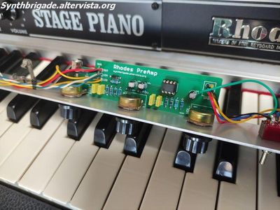 Rhodes Stage Piano Pre-amplifier (and Dedicated MarkII Name Plate) : 7 ...
