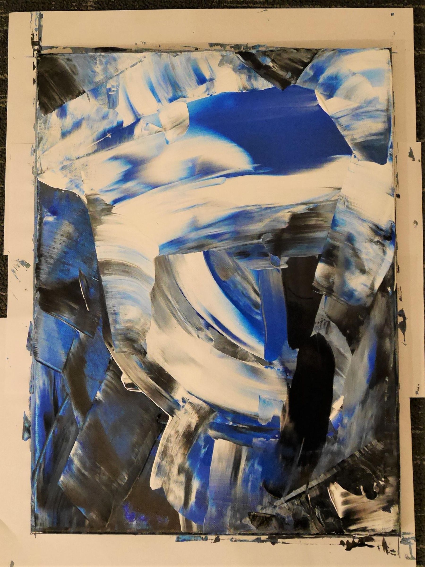 ''Scraped'' Painting -Abstract Art Painting : 4 Steps - Instructables