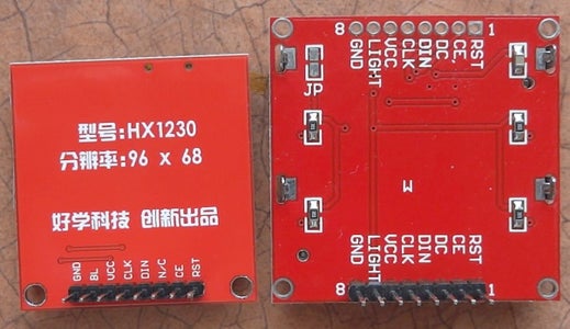 Hx1230 Monochrome Lcd In Arduino Projects 4 Steps Instructables
