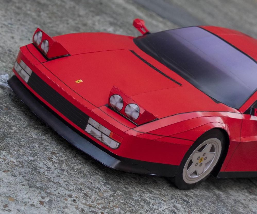 Ferrari Testarossa DIY Paper-Craft - Instructables