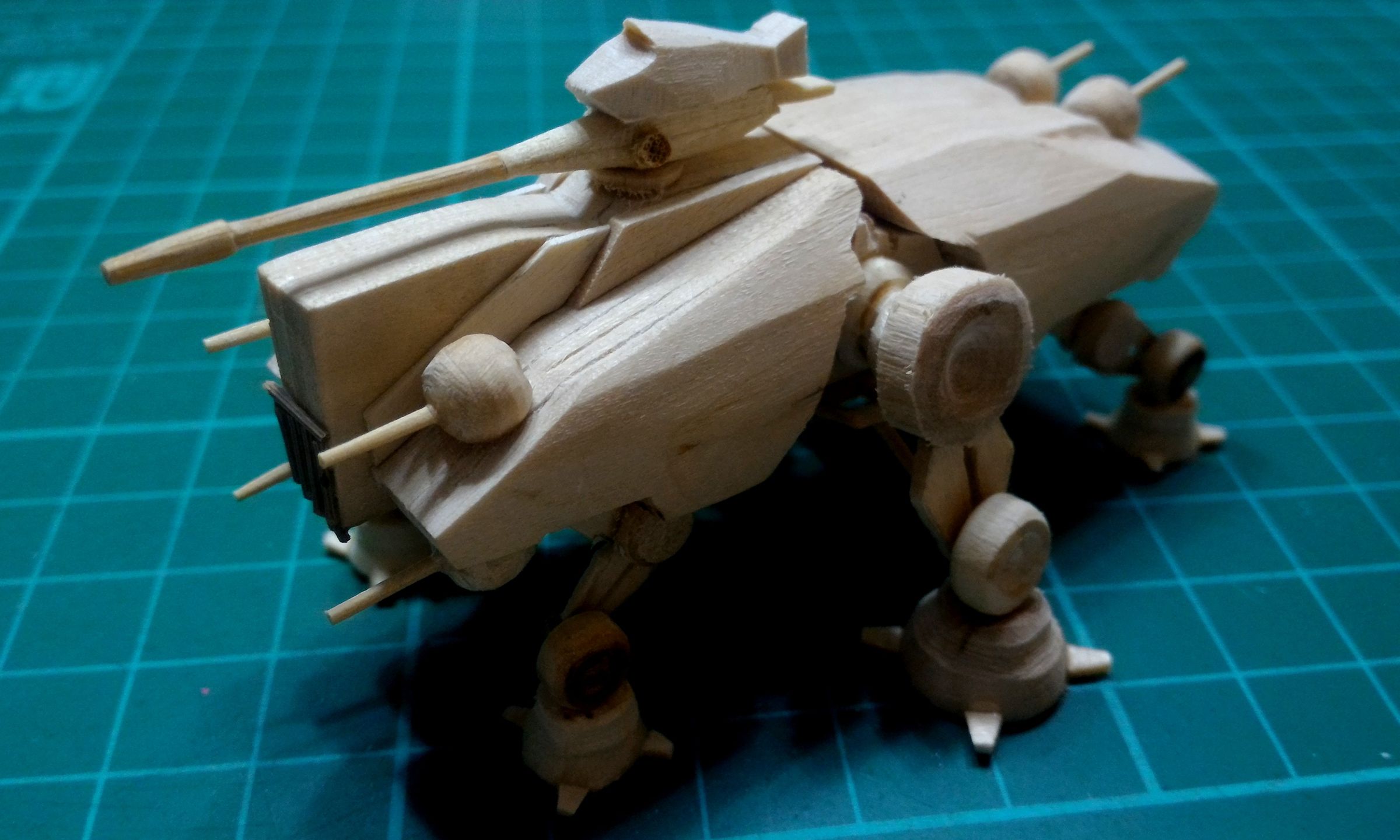 (And Still Another Not So) Mini AT-TE Popsicle Stick Model : 6 Steps ...