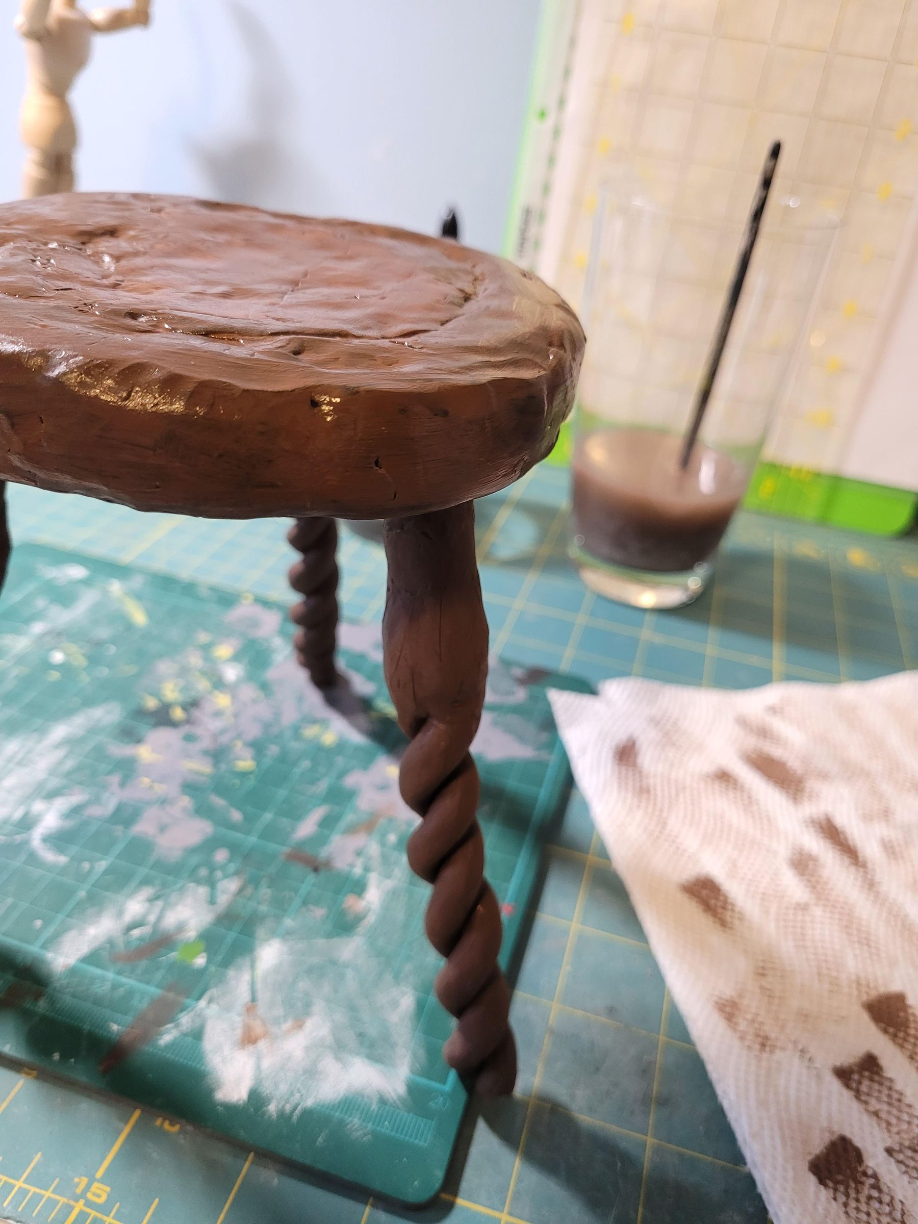 Clay Sorting Hat Pencil Holder on Stool (Harry Potter) : 18 Steps (with ...