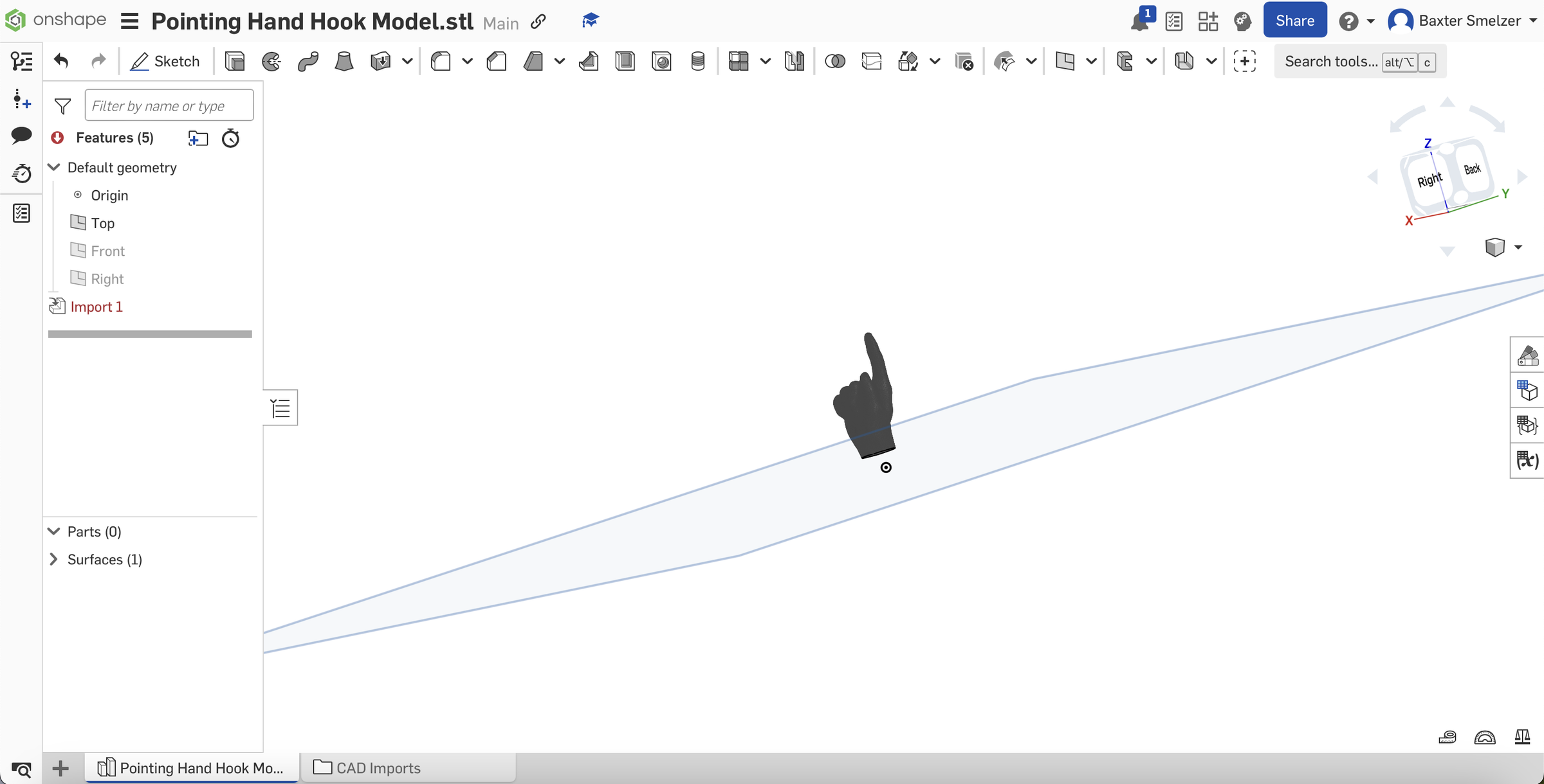 Design and 3D Print a Life-Size Pointing Hand Key Hook: a Maker's Guide ...