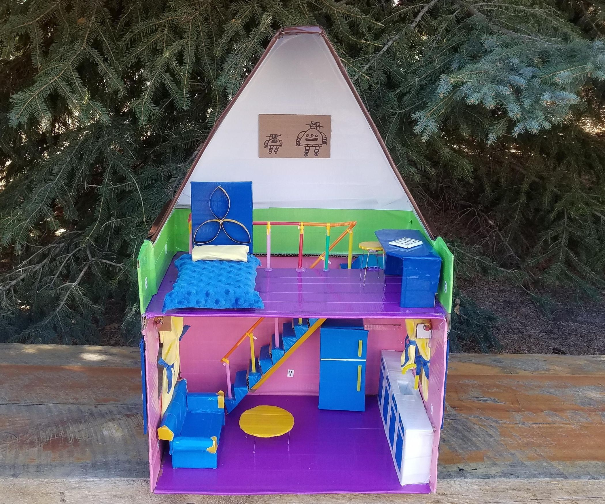 Cardboard Doll House : 20 Steps (with Pictures) - Instructables