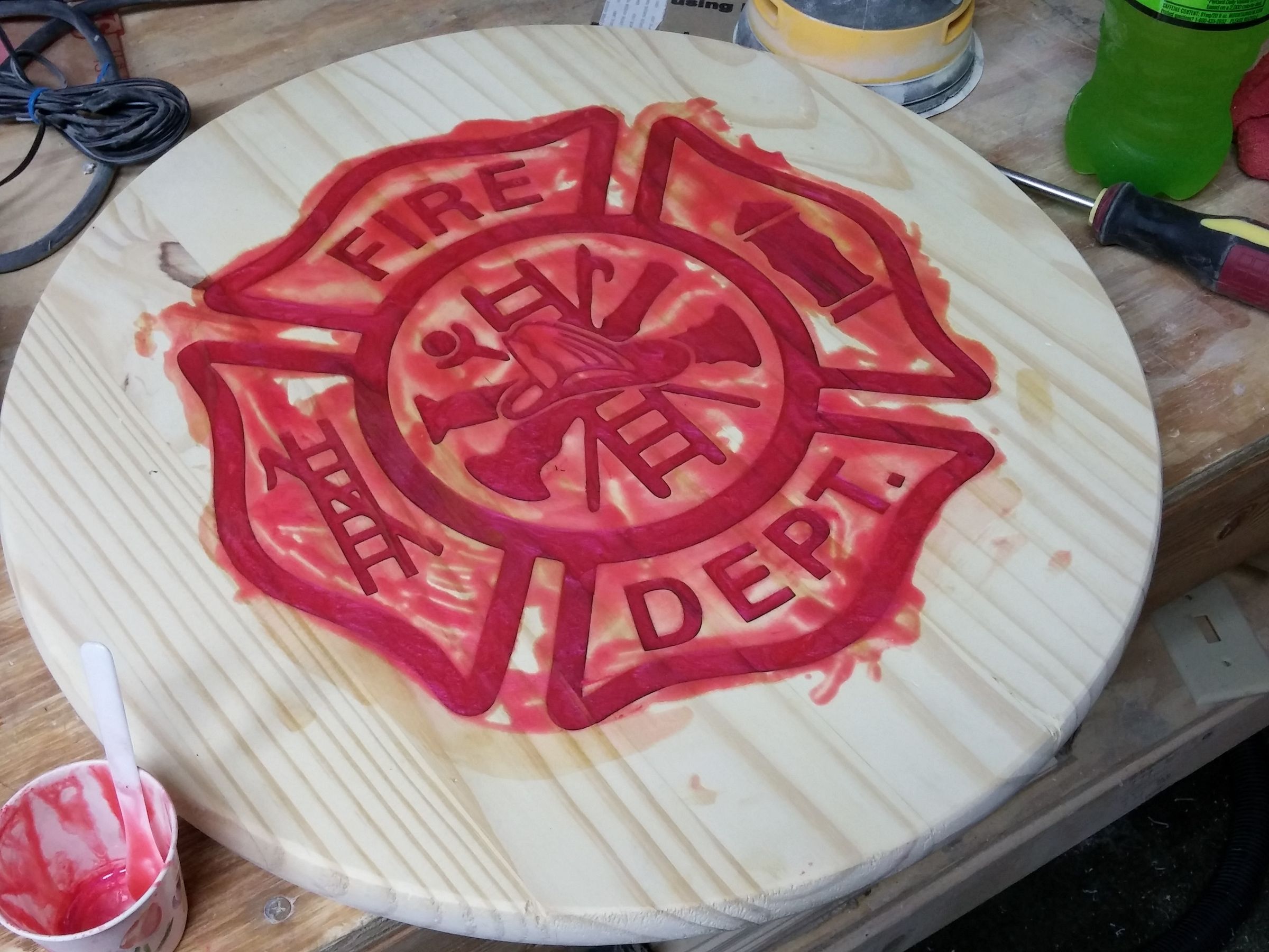 Firefighter Table and Lamp : 9 Steps (with Pictures) - Instructables