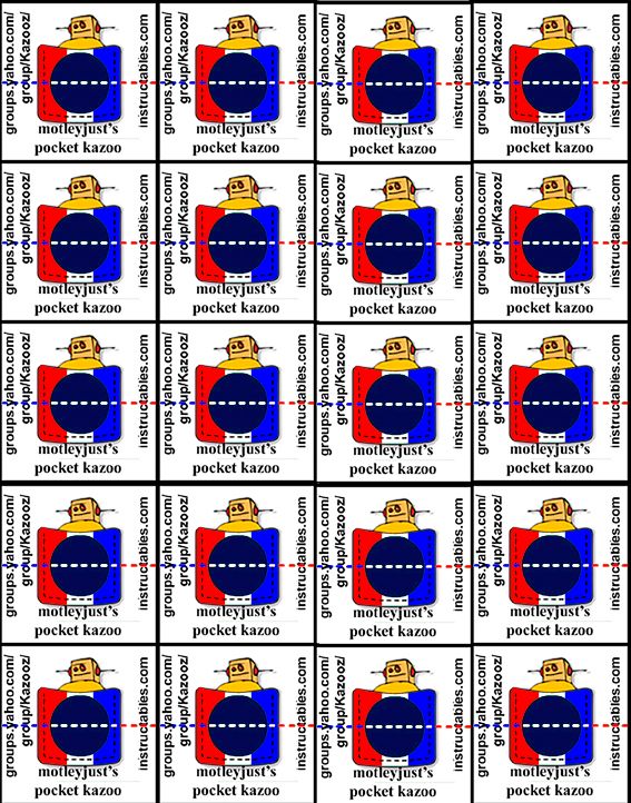 Red, White and Blue Pocket Kazooz - Instructables
